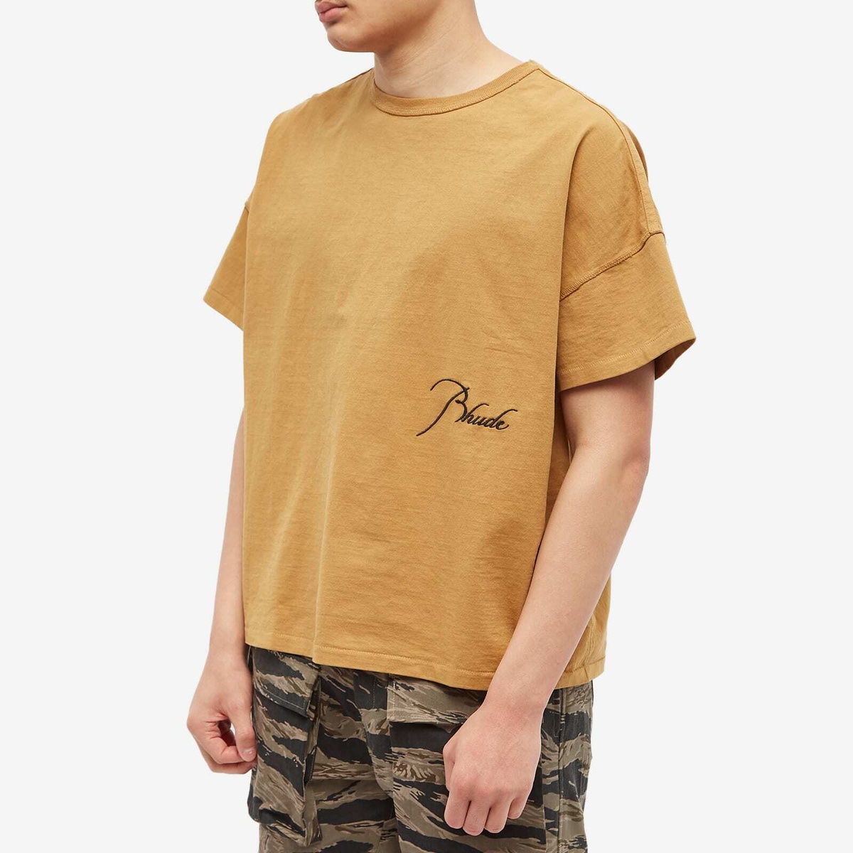 Rhude Men's Reverse Logo T-Shirt in Vtg Black Rhude
