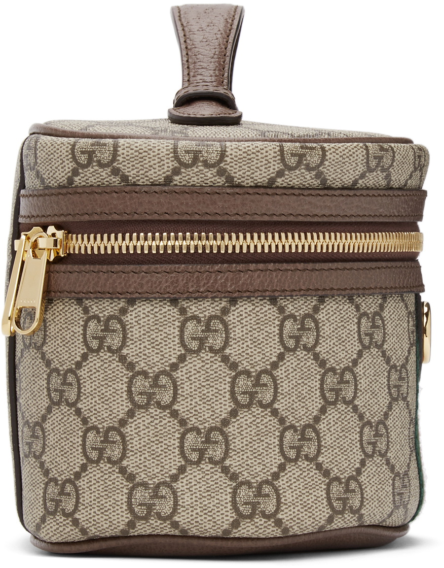 Gucci Beige GG Supreme Ophidia Cosmetic Case Gucci