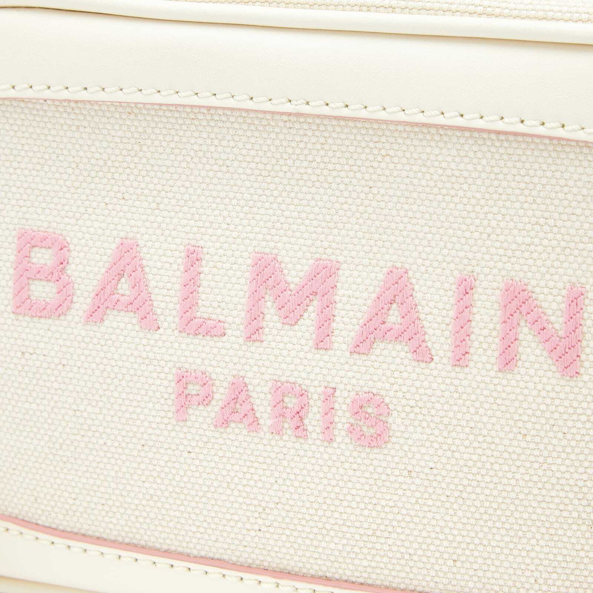 Balmain Women's B-Army Logo Camera Case Bag in Cream Balmain
