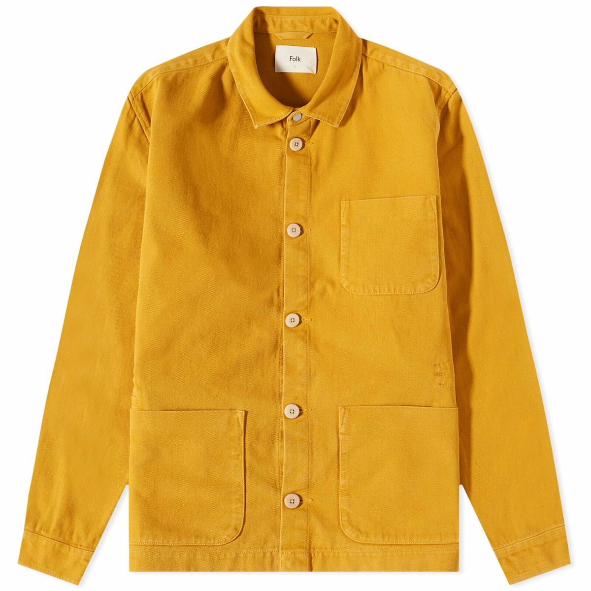 Folk Men's Twill Assembly Jacket in Yellow Folk