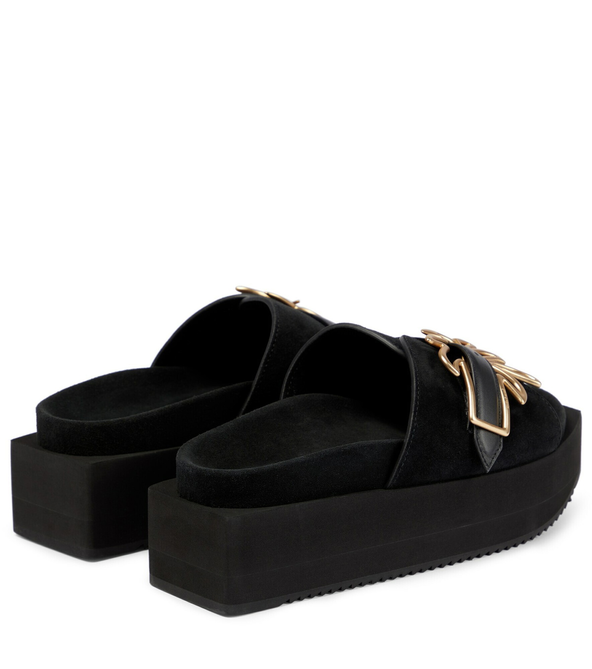 Palm Angels - Suede platform sandals Palm Angels