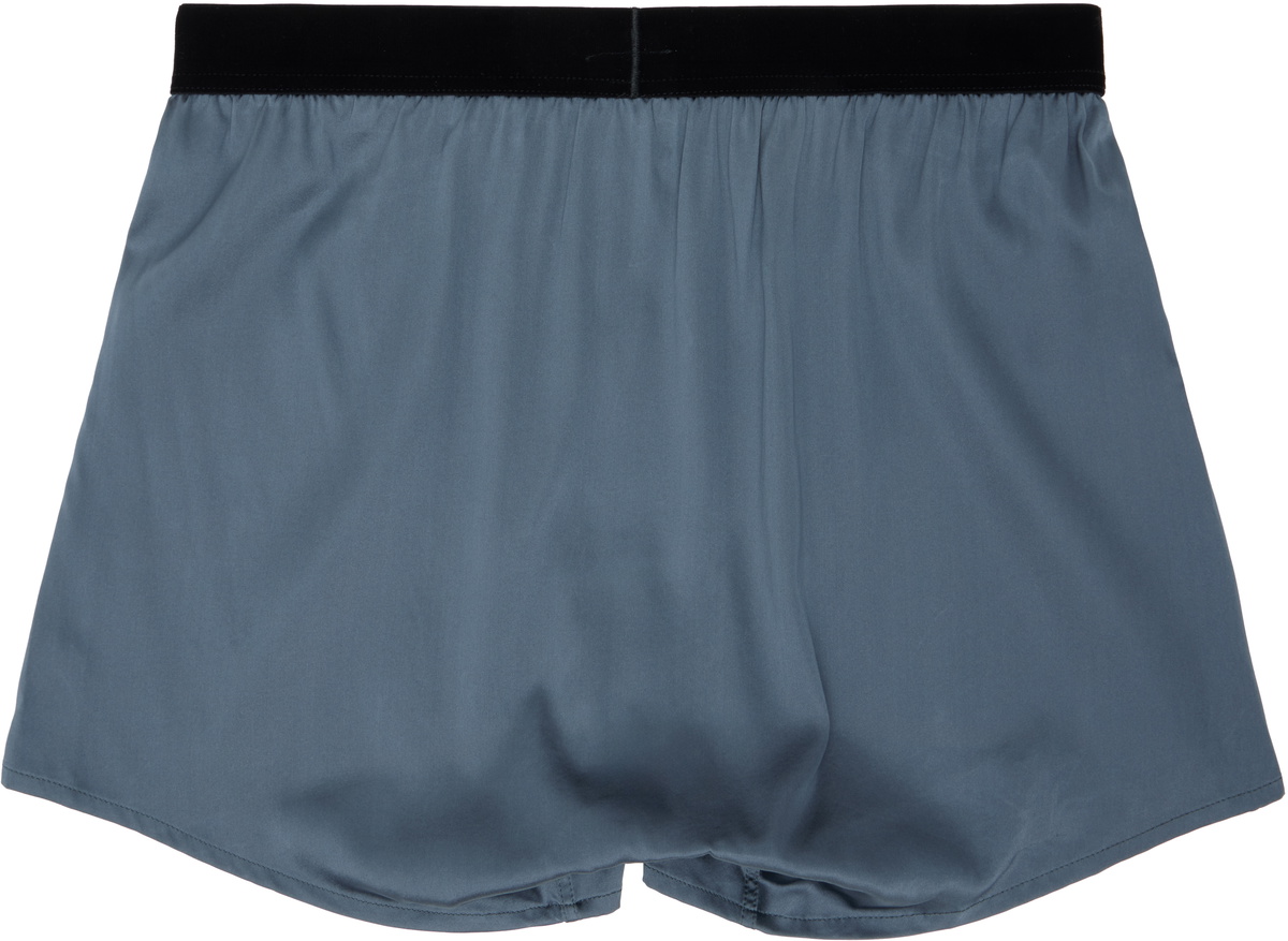 TOM FORD Gray Silk Boxers TOM FORD