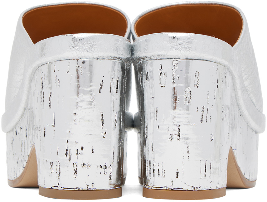 Chloé Silver Oli Platform Heeled Sandals Chloe