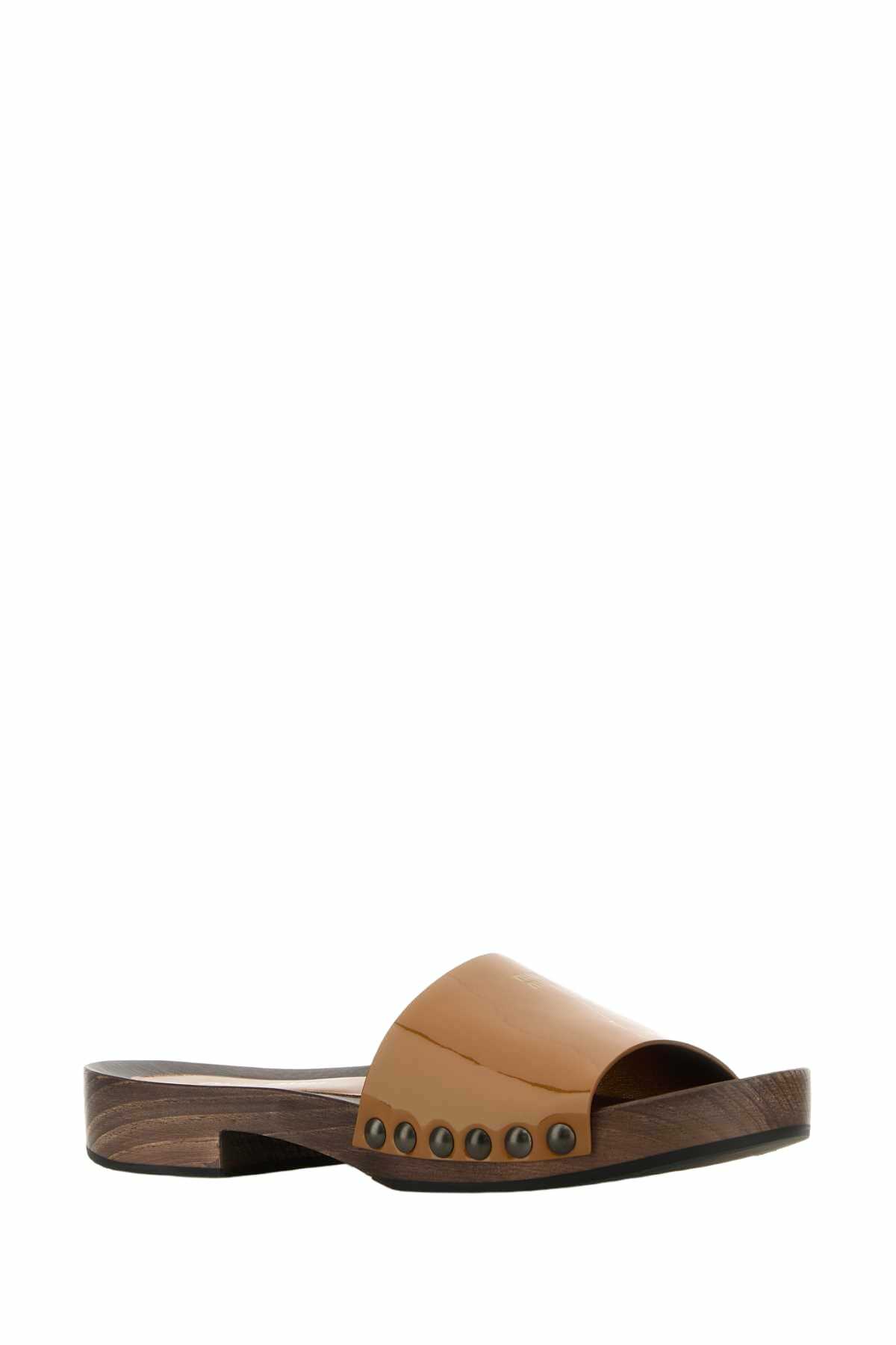 Miu Miu Camel Leather Clogs Miu Miu