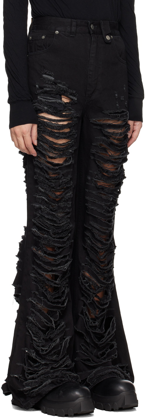 EGONlab Black Distressed Jeans EGONlab