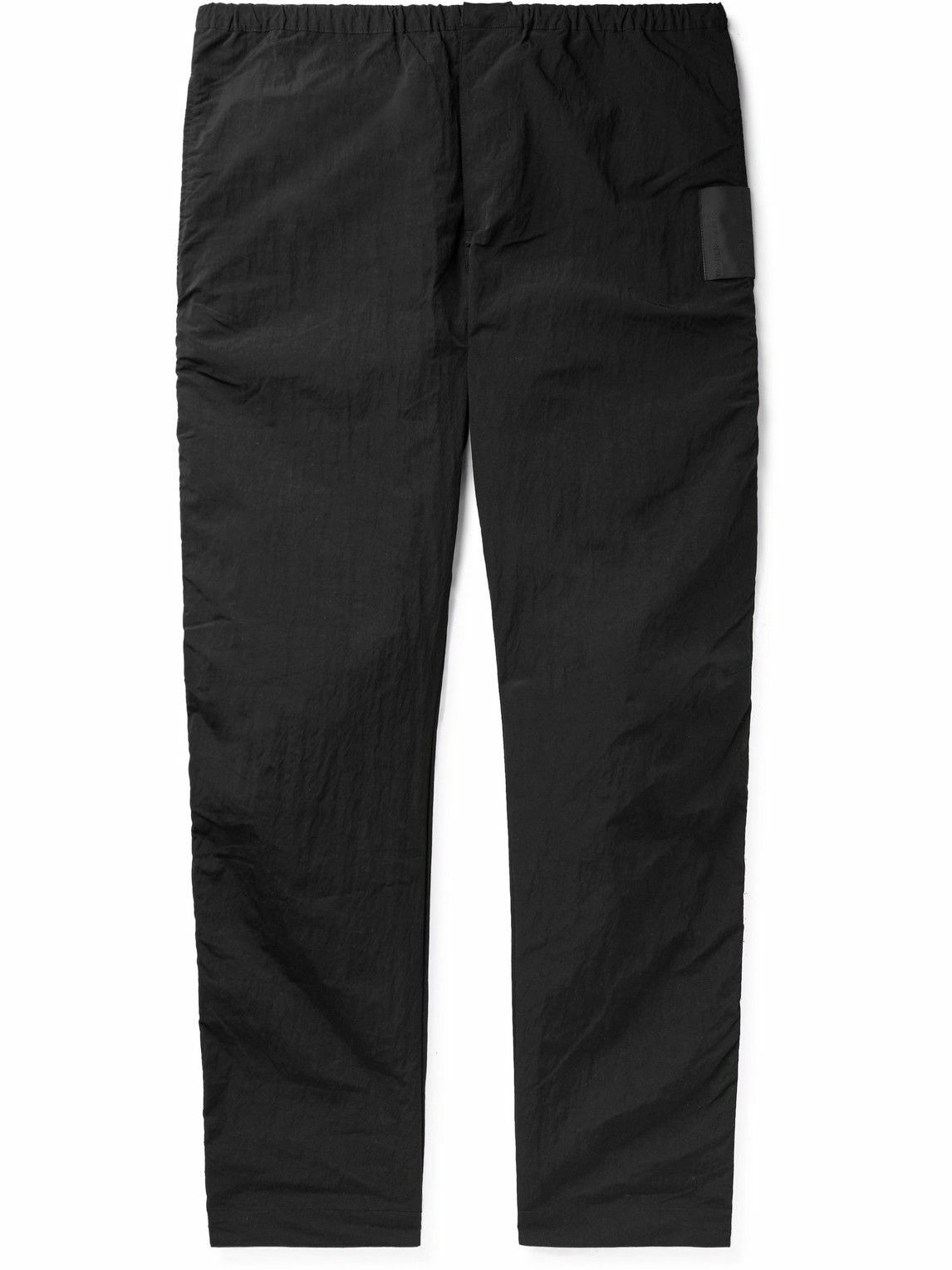 HAYDENSHAPES - Outline Straight-Leg Logo-Appliquéd Crinkled-Shell ...