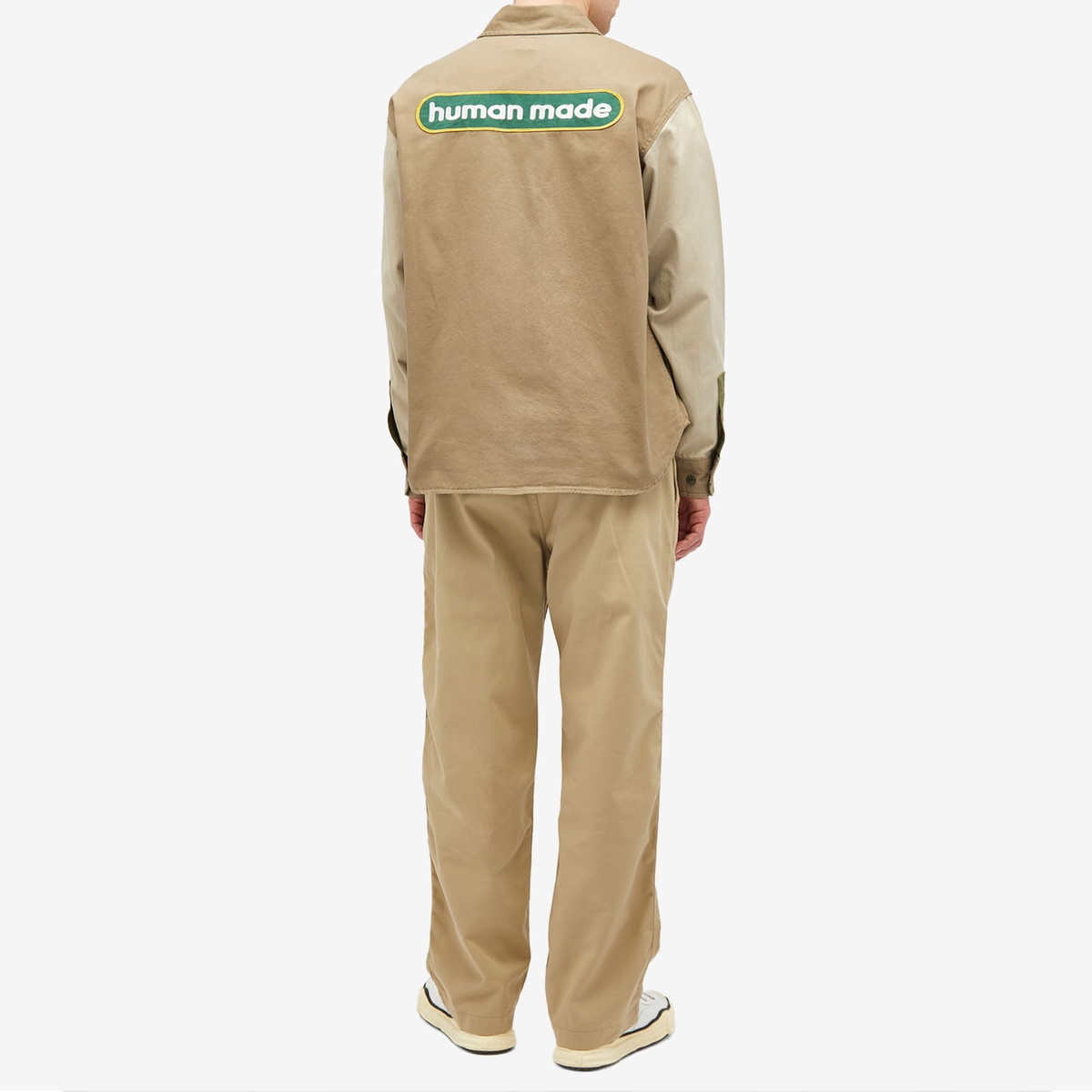 Human Made Men's Crazy Work Over Shirt in Beige Human Made