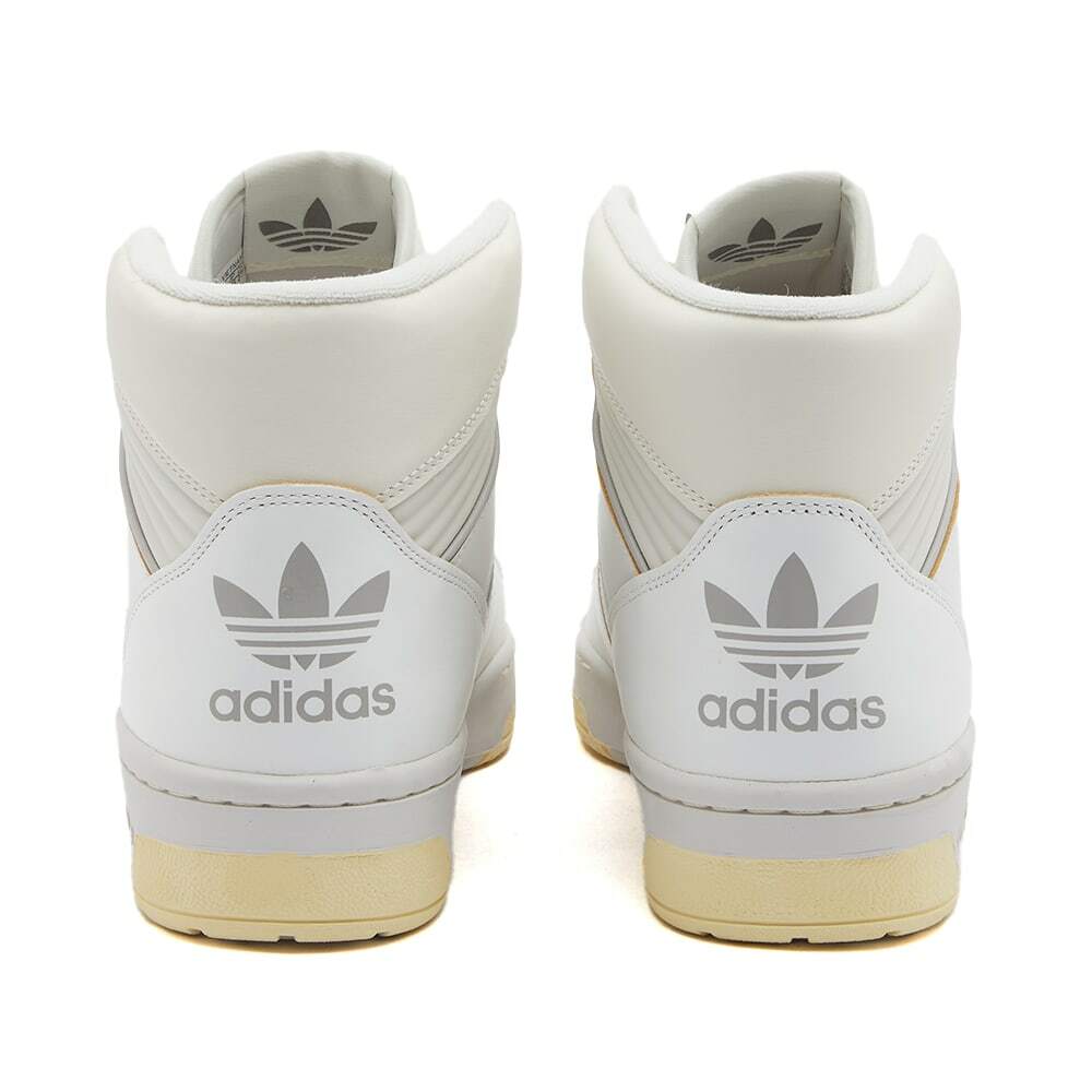 Adidas Men's Rivalry Hi-Top Sneakers in White/Grey/Off White adidas