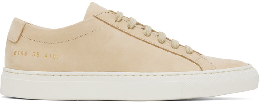 Common Projects Beige Achilles Low Sneakers Common Projects