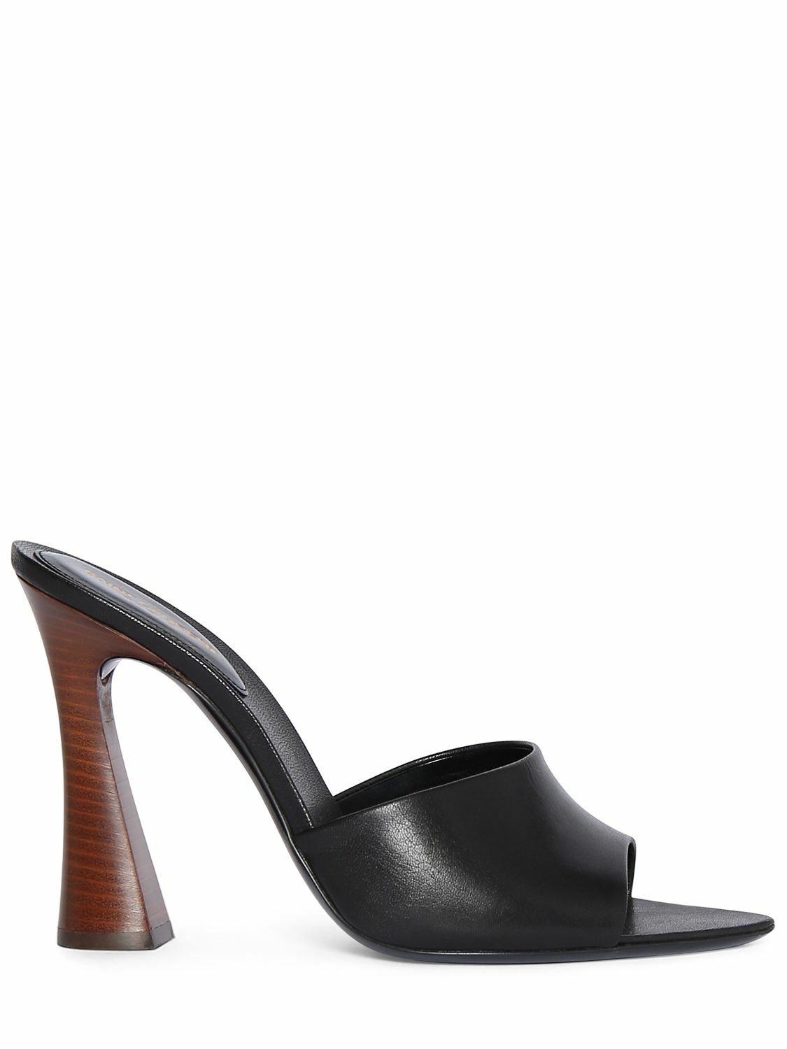 SAINT LAURENT - 105mm Suite Leather Mule Sandals Saint Laurent