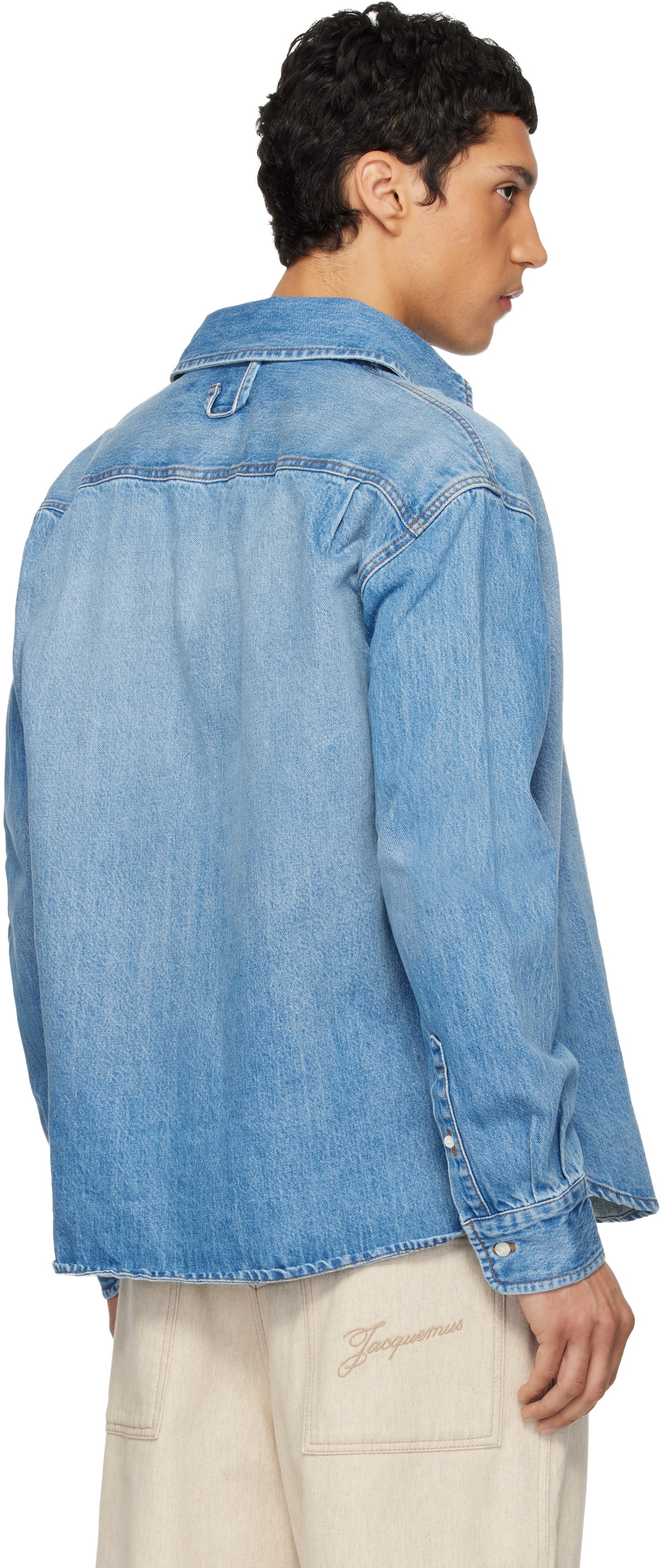 JACQUEMUS Blue 'The Simon de-Nîmes' Denim Shirt Jacquemus