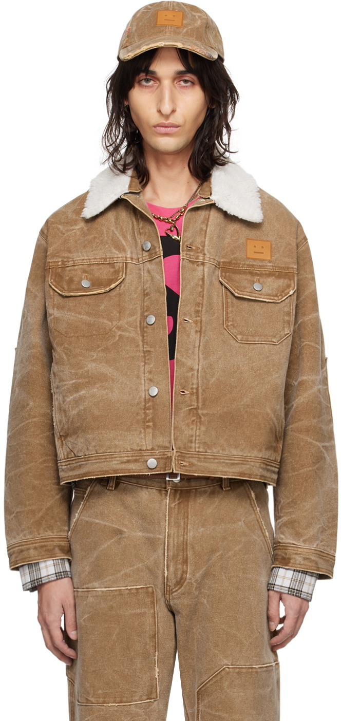 Acne Studios Brown Padded Jacket Acne Studios