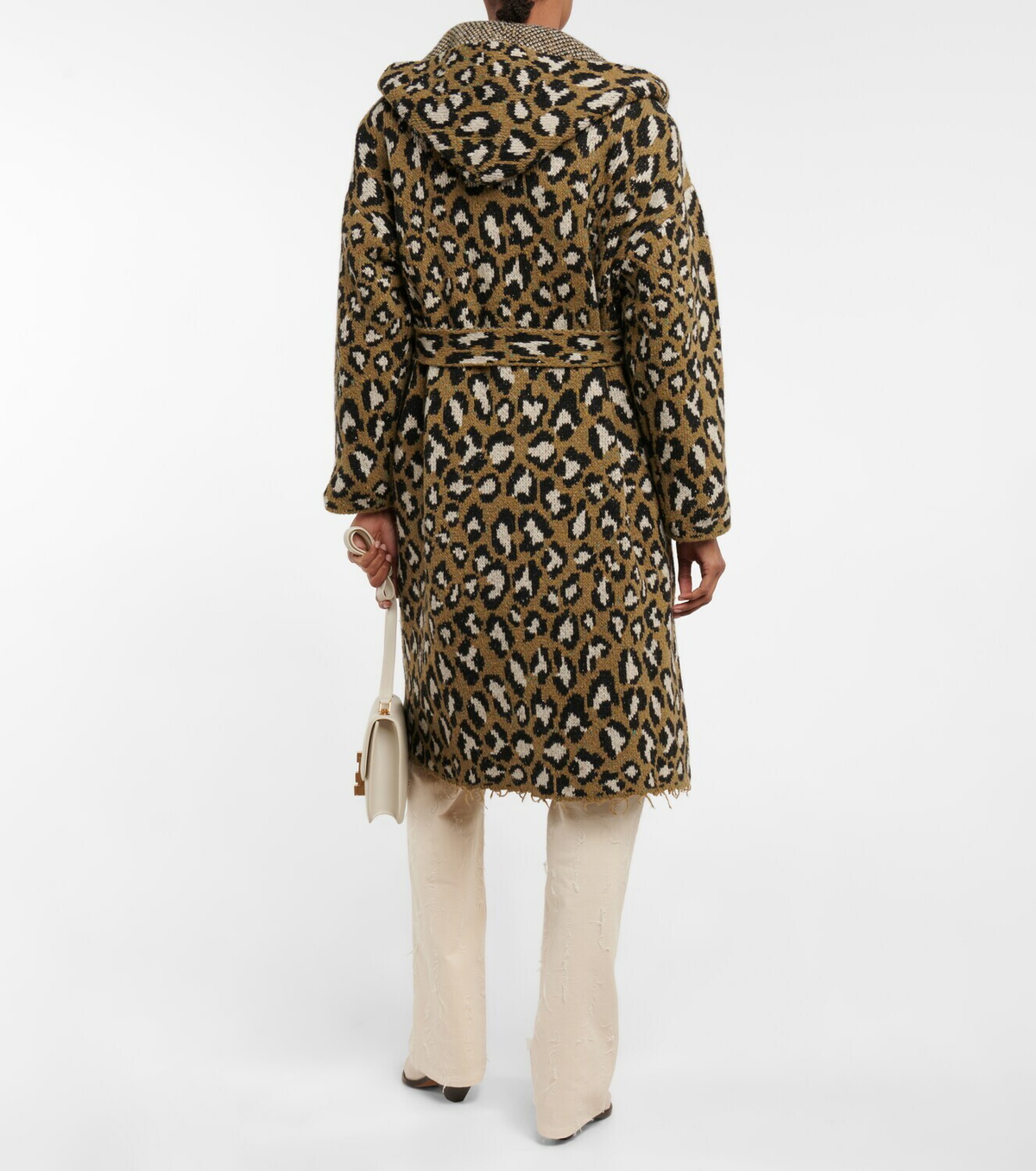 Alanui - Leopard jacquard wool-blend coat Alanui
