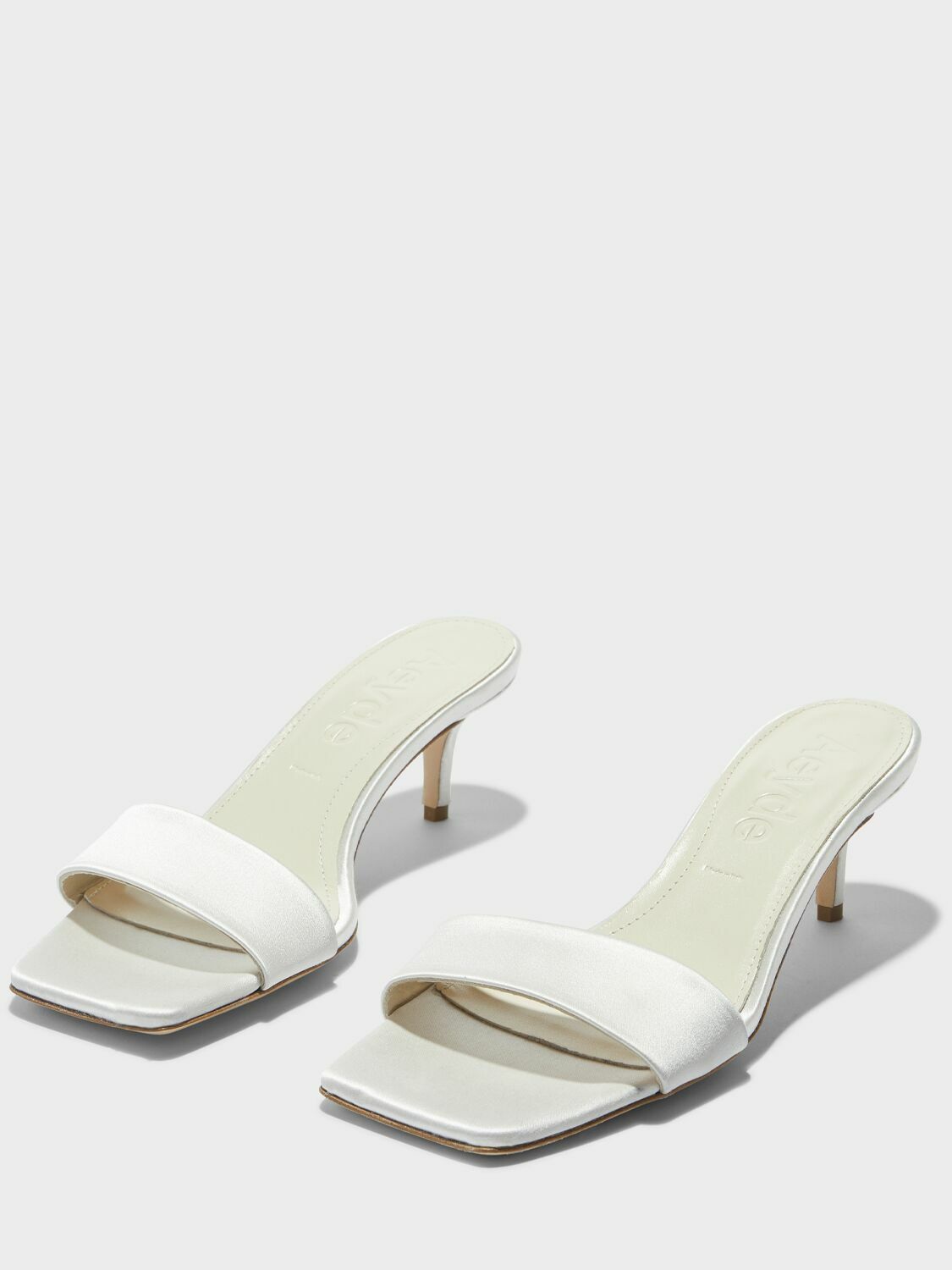 AEYDE 55mm Ilvy Satin Mules Aeyde