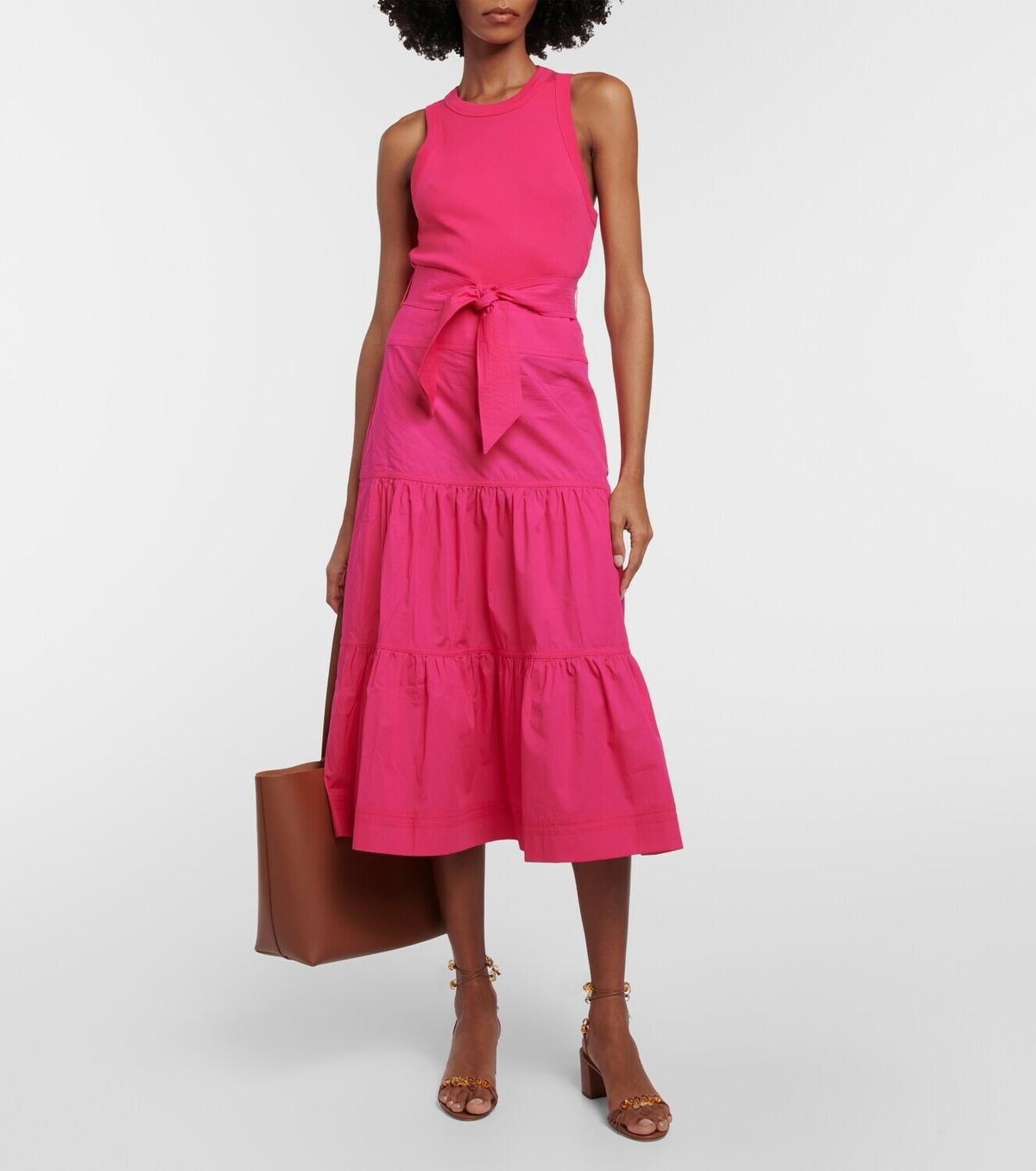 Veronica Beard Austyn tiered midi dress Veronica Beard