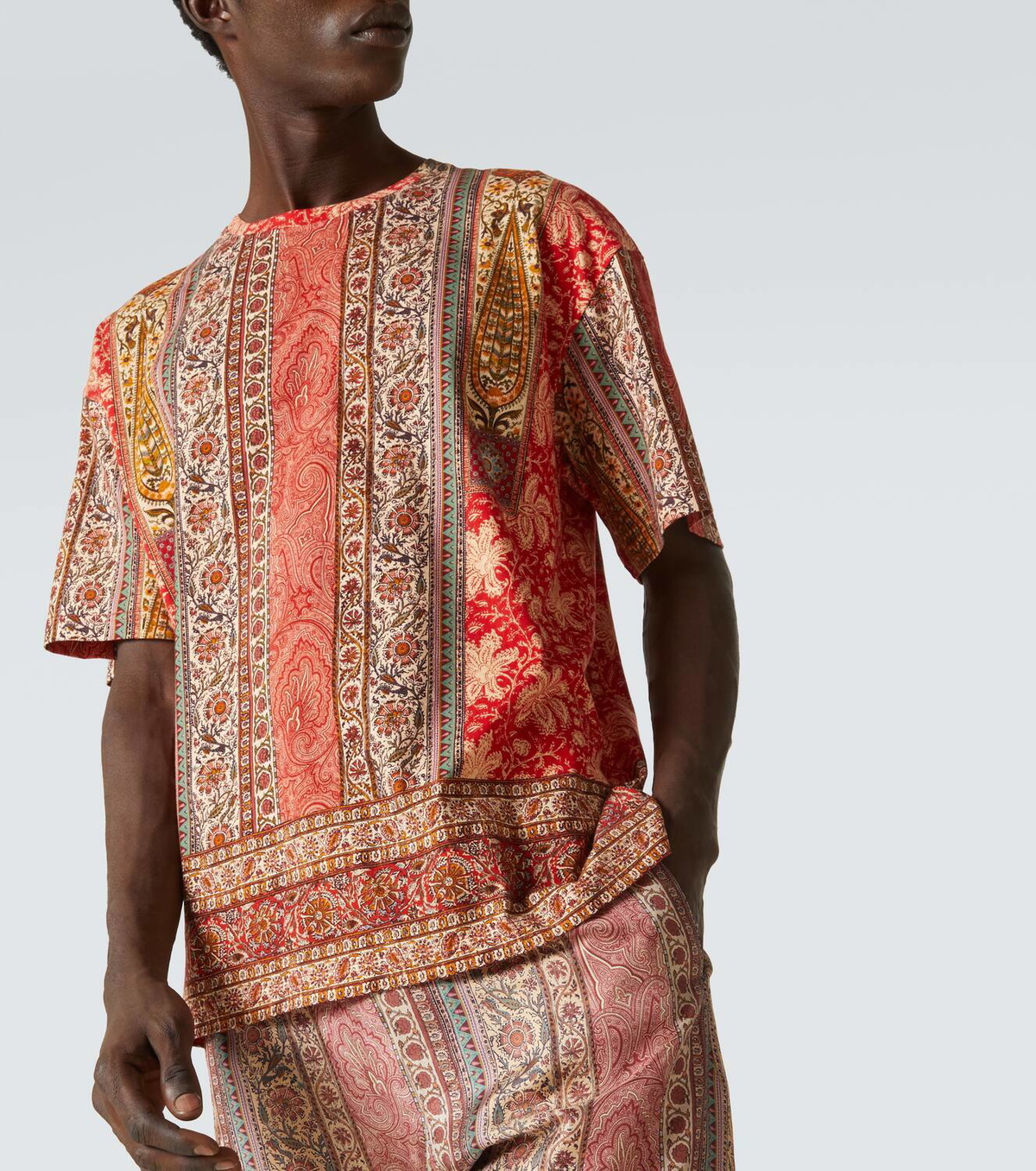 Etro Soho printed cotton bowling shirt Etro