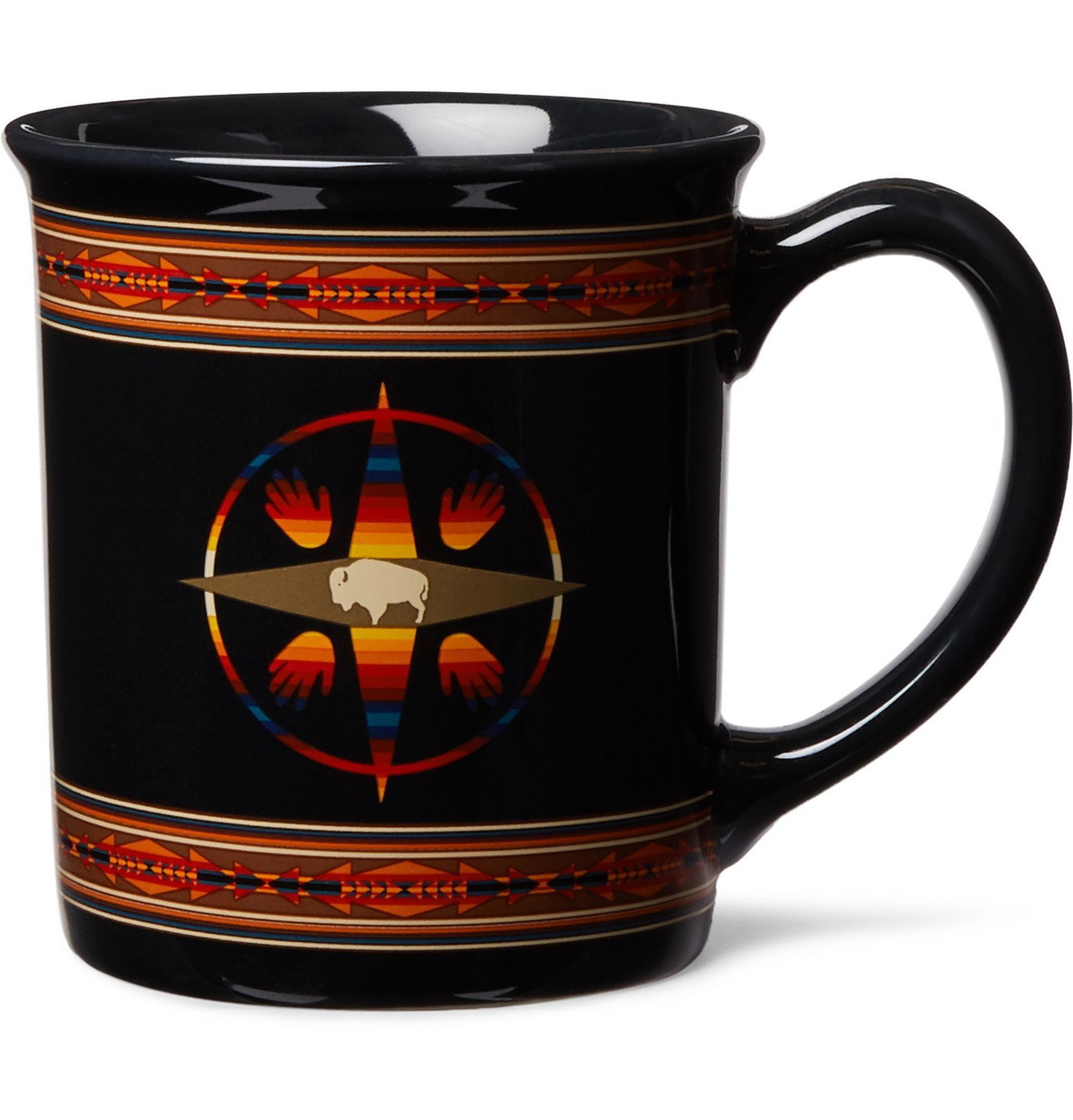 Pendleton - Printed Ceramic Mug - Blue Pendleton