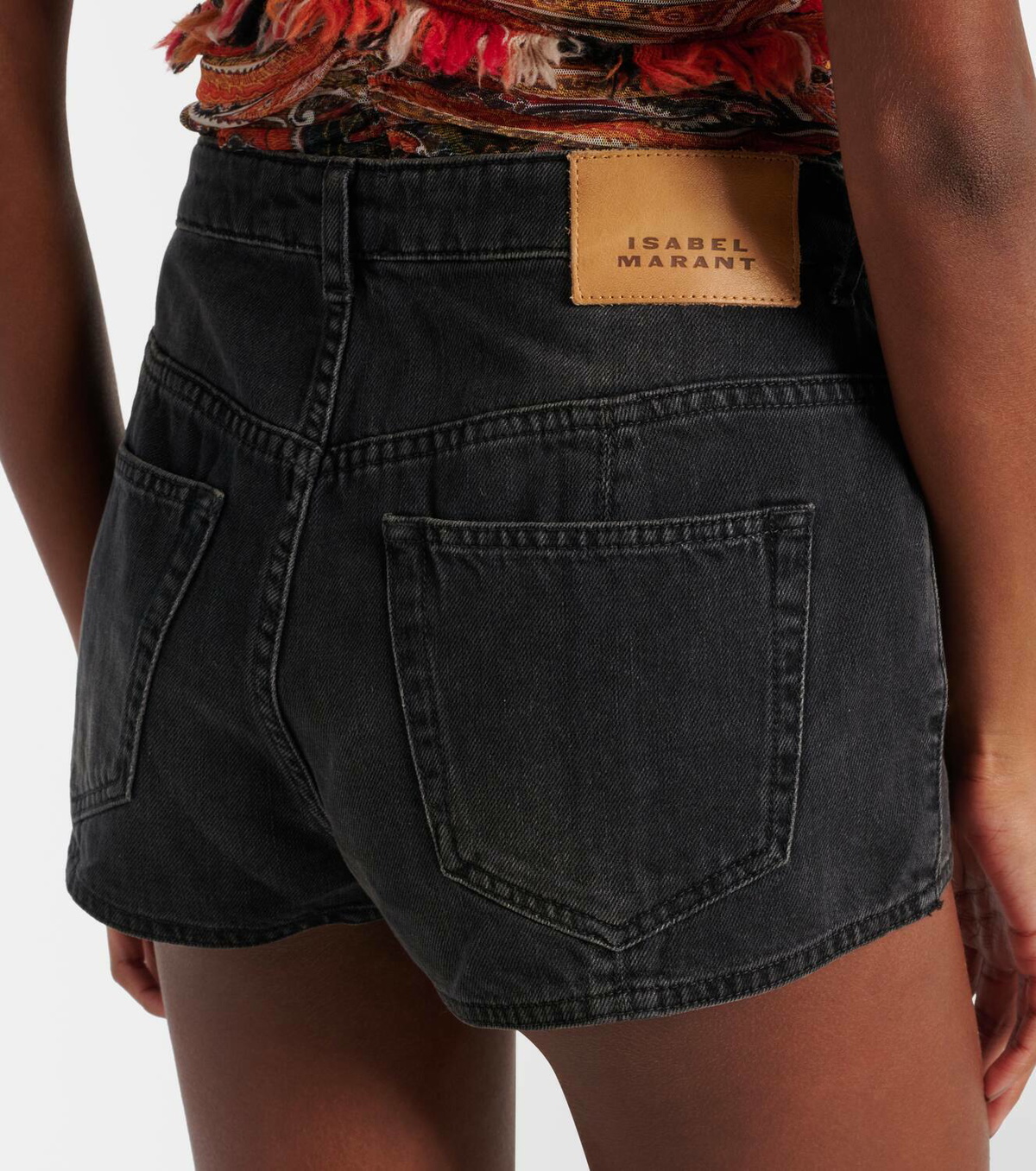 Isabel Marant Delma faded denim shorts Isabel Marant