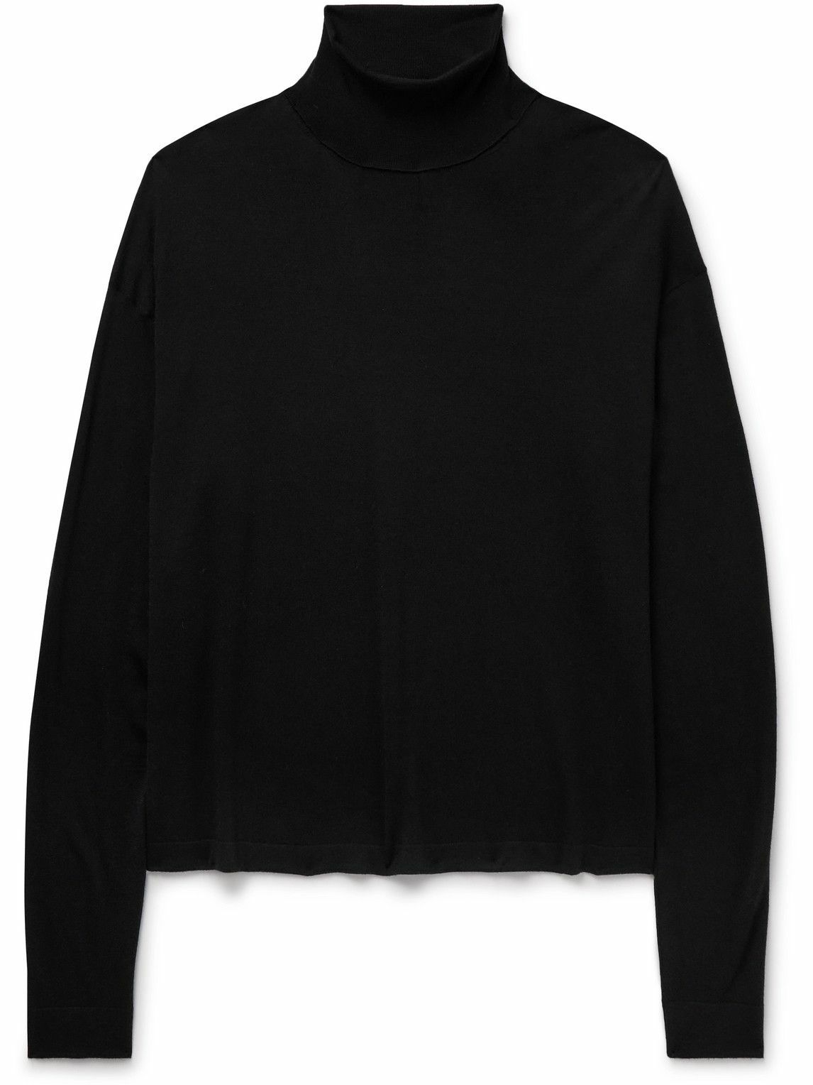 The Row - Mavel Wool Rollneck Sweater - Black The Row