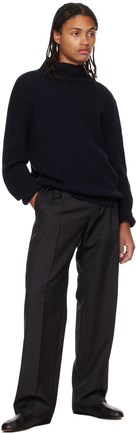 The Row Navy Daniel Turtleneck The Row