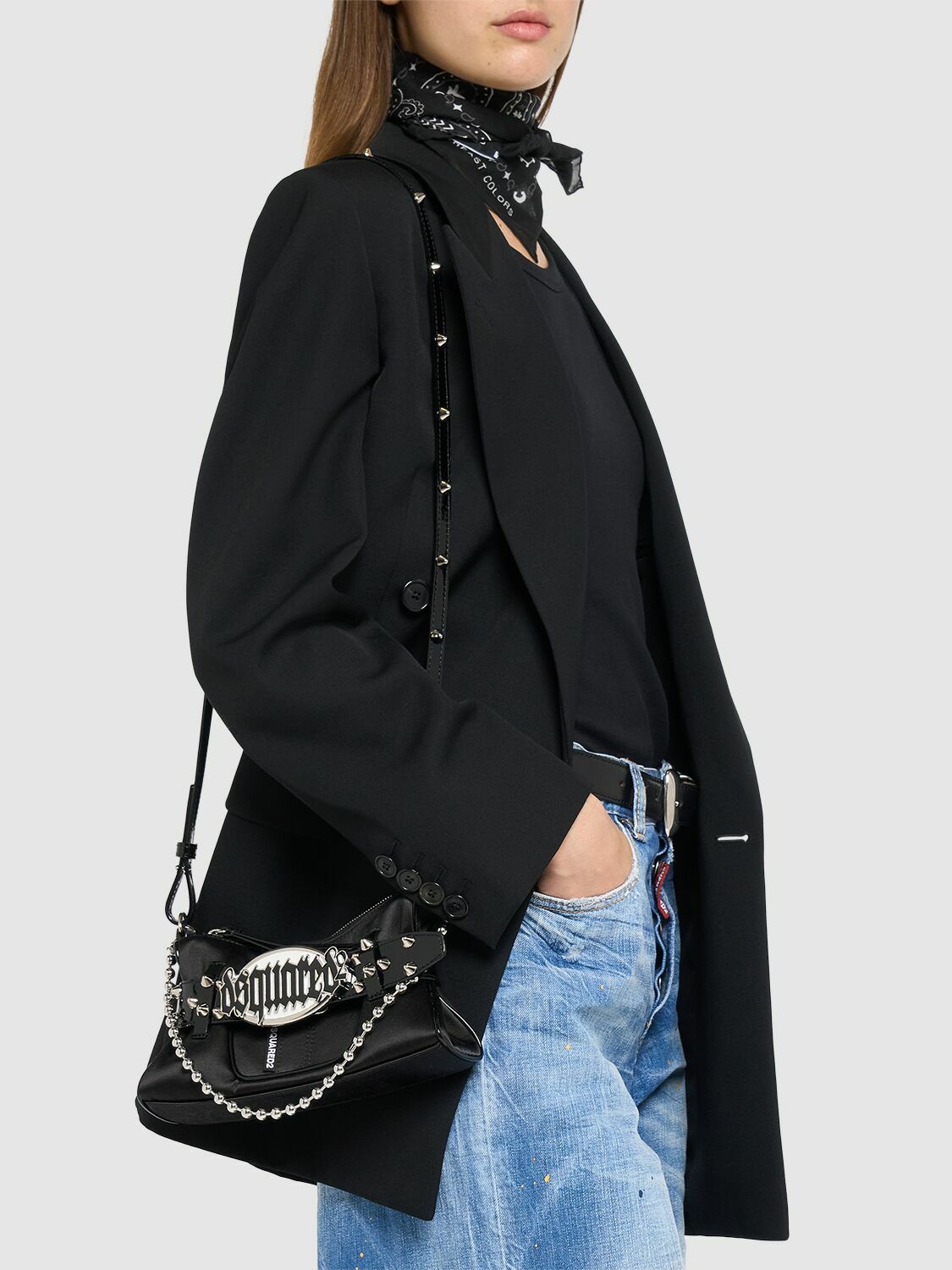 DSQUARED2 Gothic Satin Clutch Dsquared2