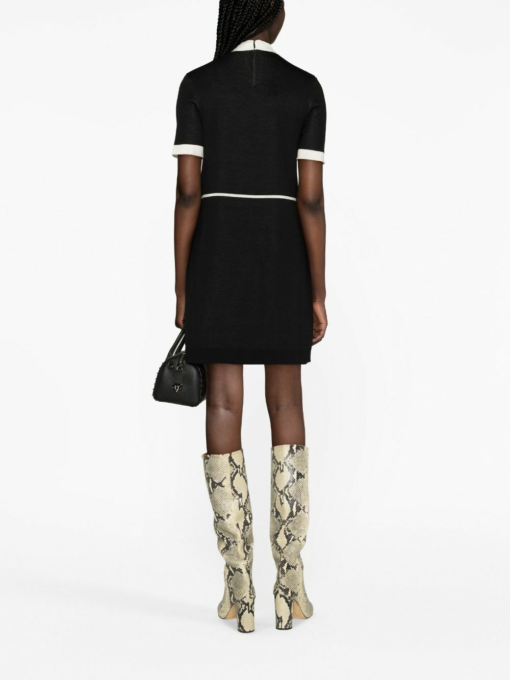 GUCCI - Bow Tie Wool Mini Dress Gucci