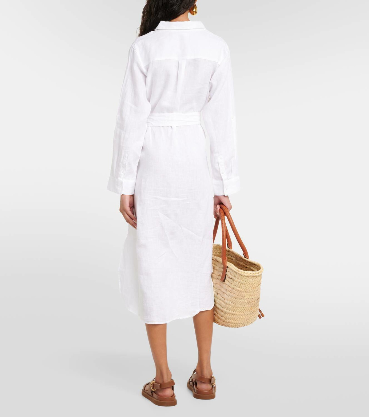 Melissa Odabash Dania linen shirt dress Melissa Odabash
