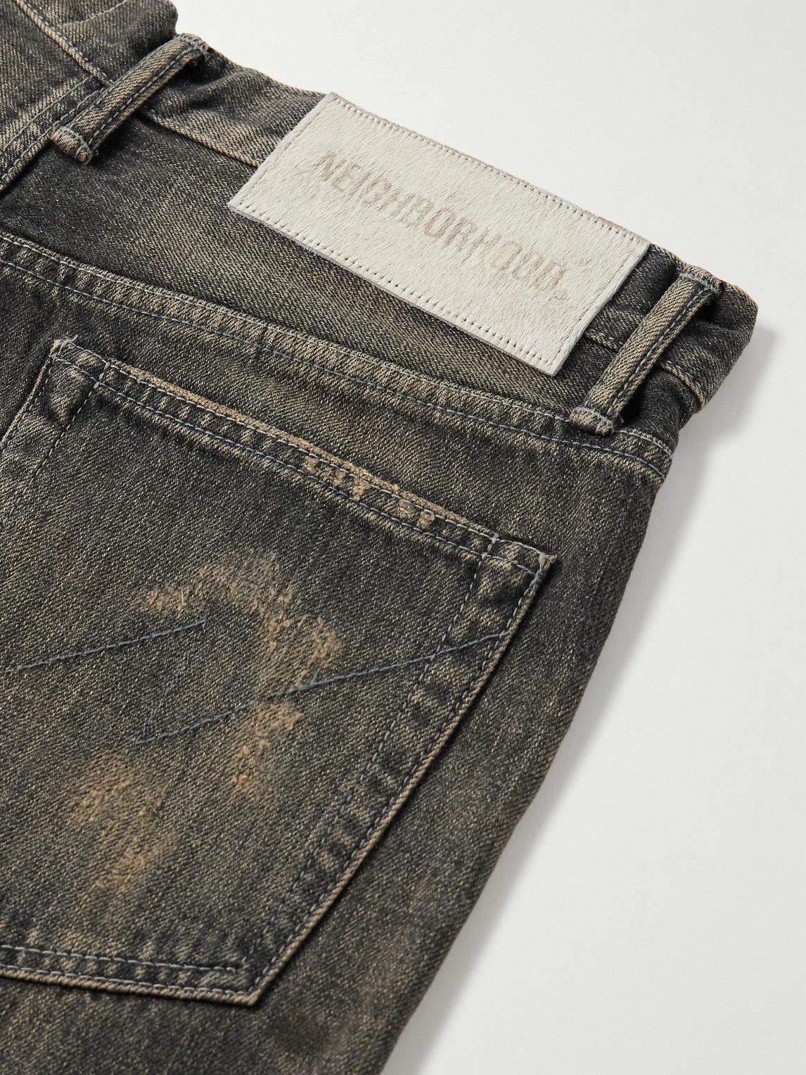 Neighborhood - Savage Straight-Leg Distressed Jeans - Black Neighborhood