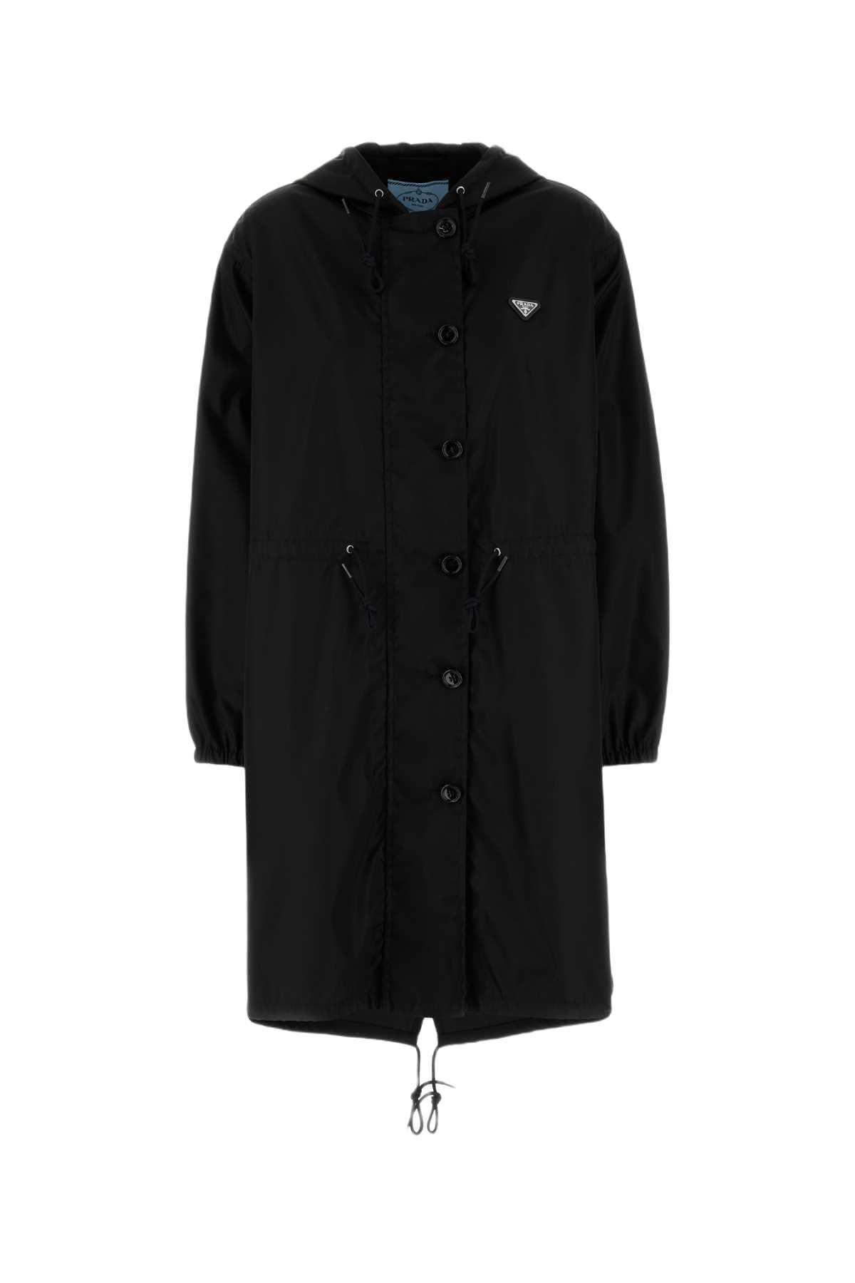 Prada Black Re-nylon Raincoat Prada