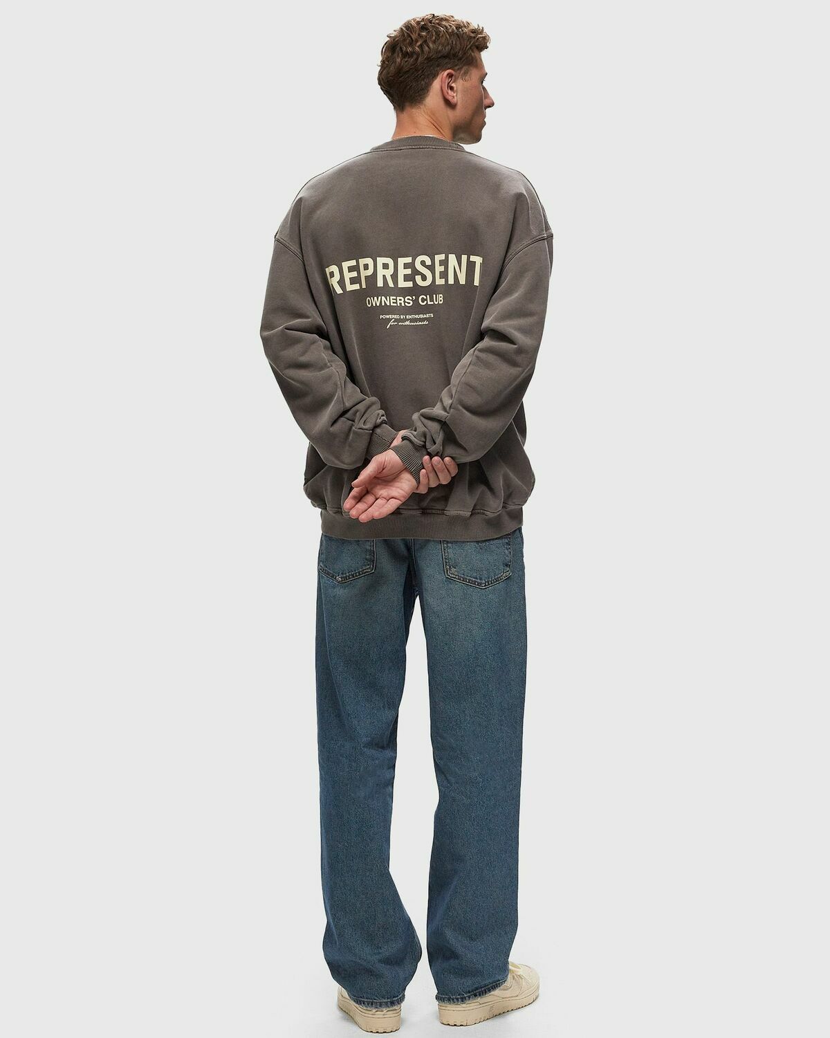 Represent Represent Owners Club Sweater Grey Sweatshirts Represent