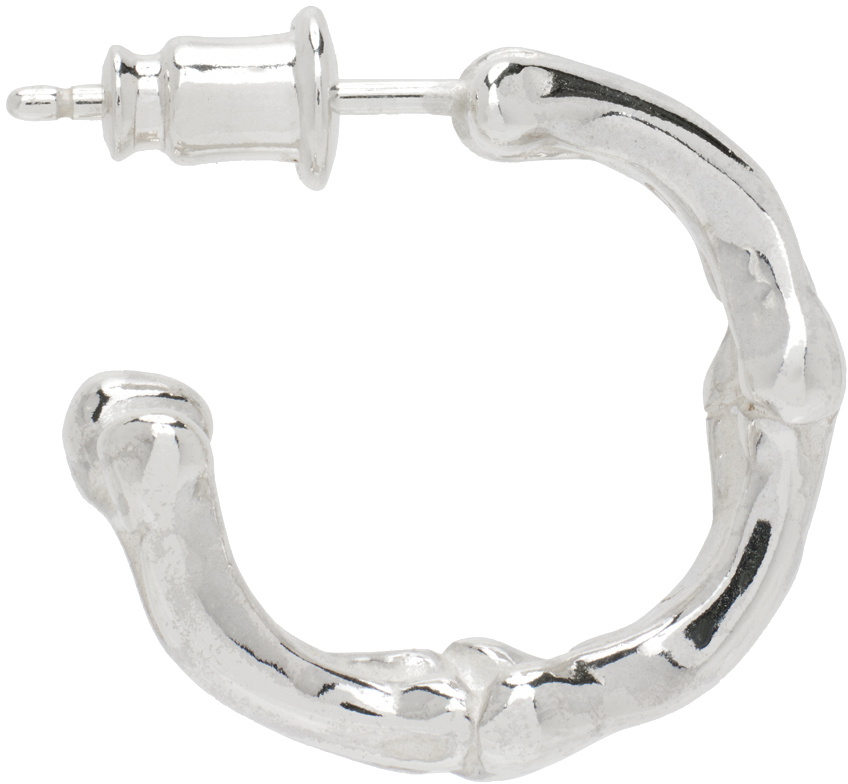 TAKAHIROMIYASHITA TheSoloist. Silver Bone Shaped M Single Earring ...