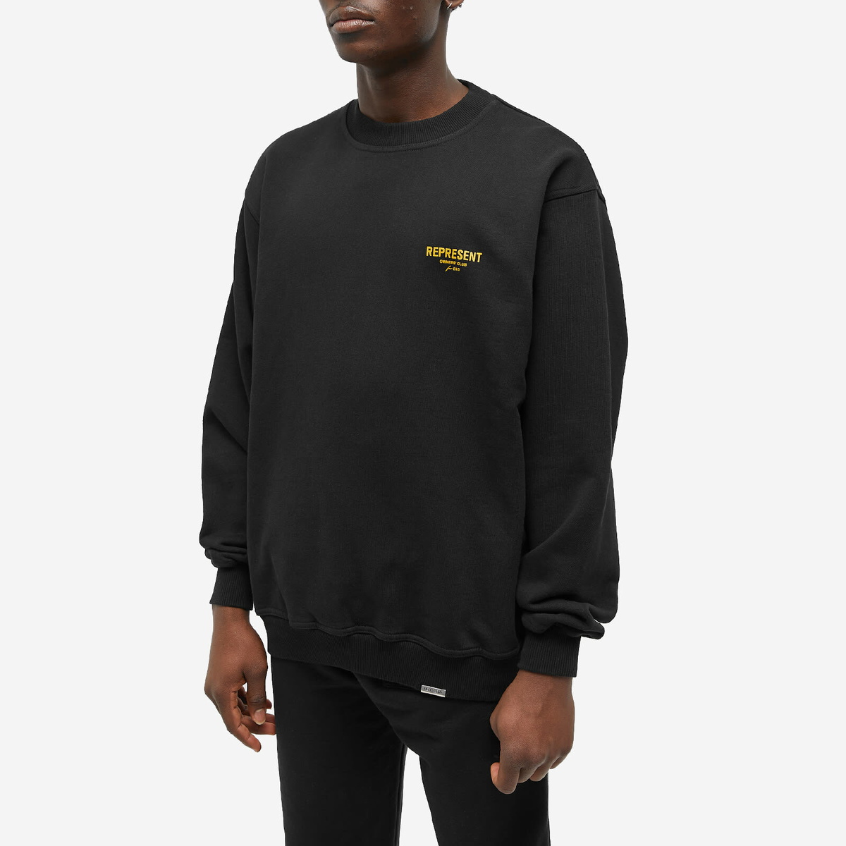 Represent Men's Owners Club Crew Sweat in Black Represent