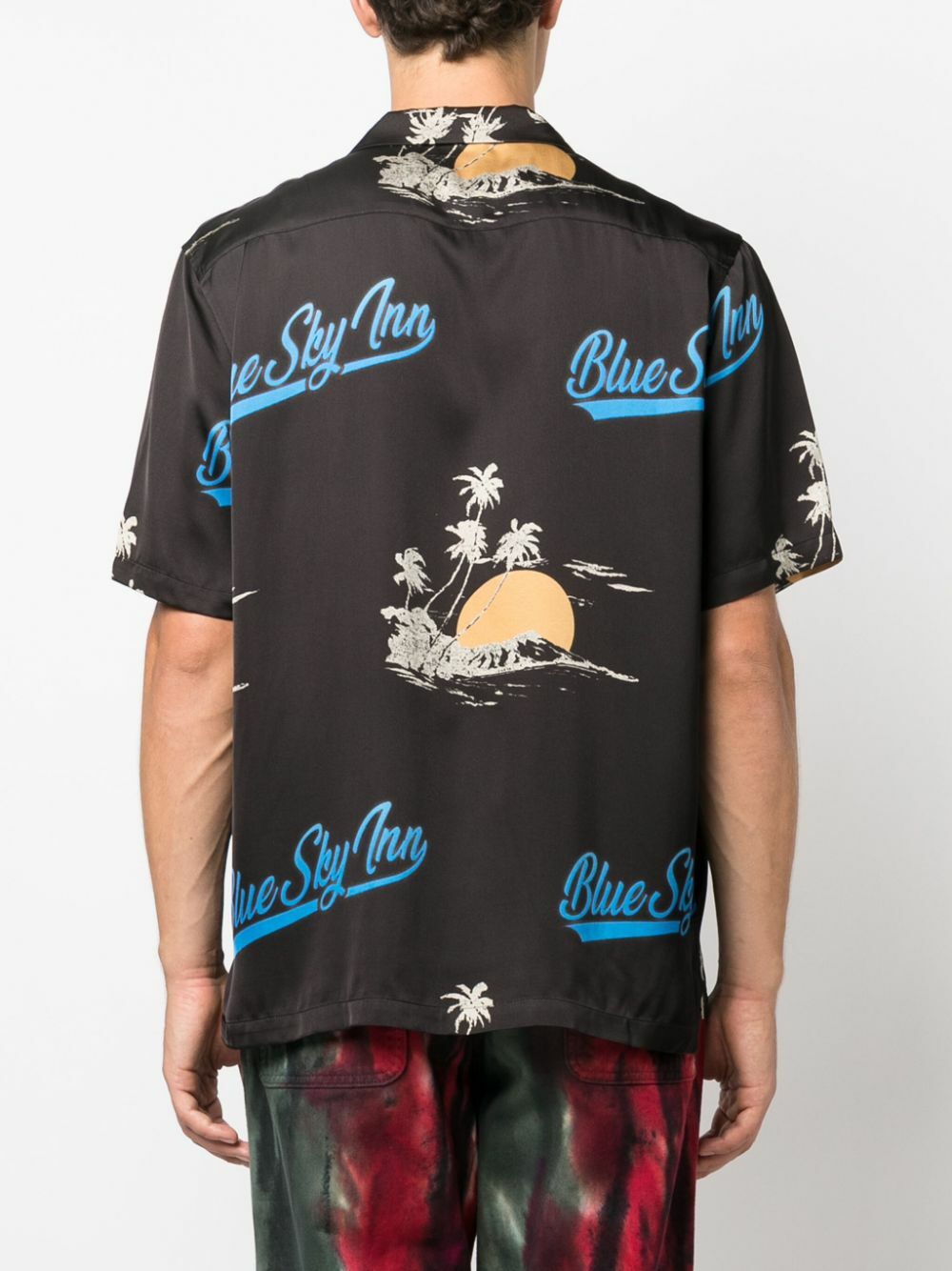BLUE SKY INN - Logo Viscose Shirt Blue Sky Inn