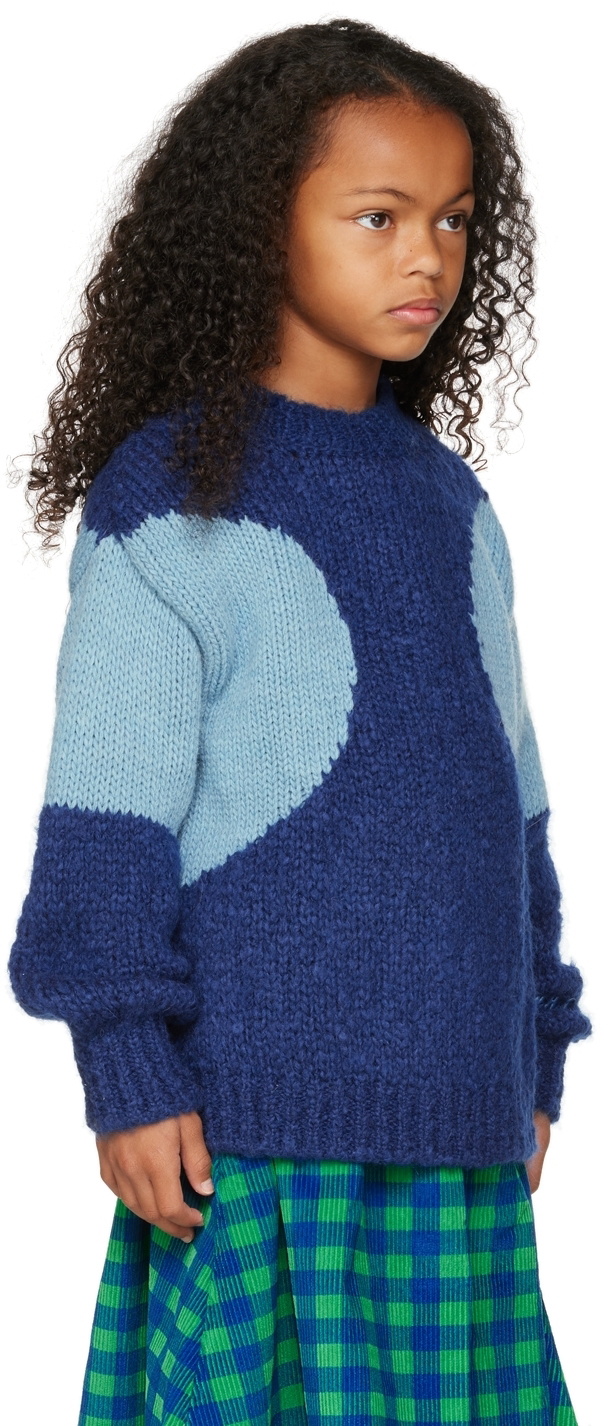 Weekend House Kids Kids Blue Dot Sweater