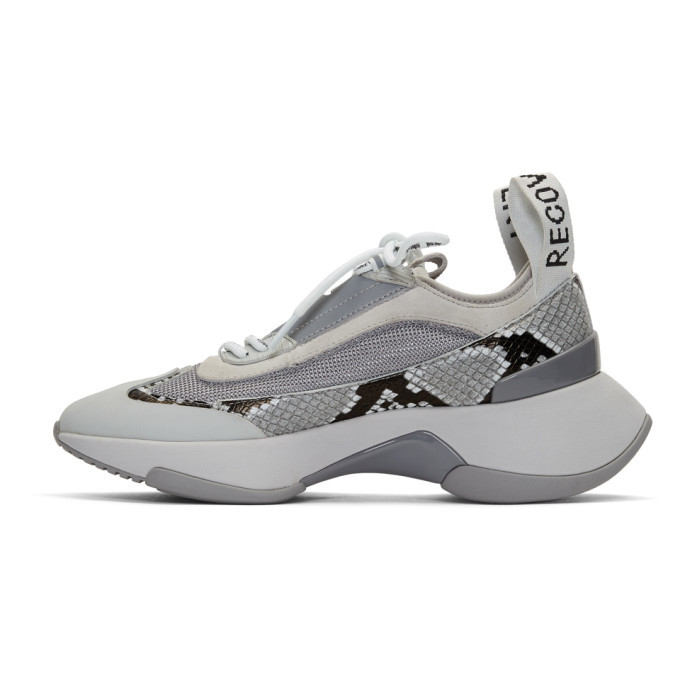 Palm Angels Grey Recovery Lace-Up Sneakers Palm Angels
