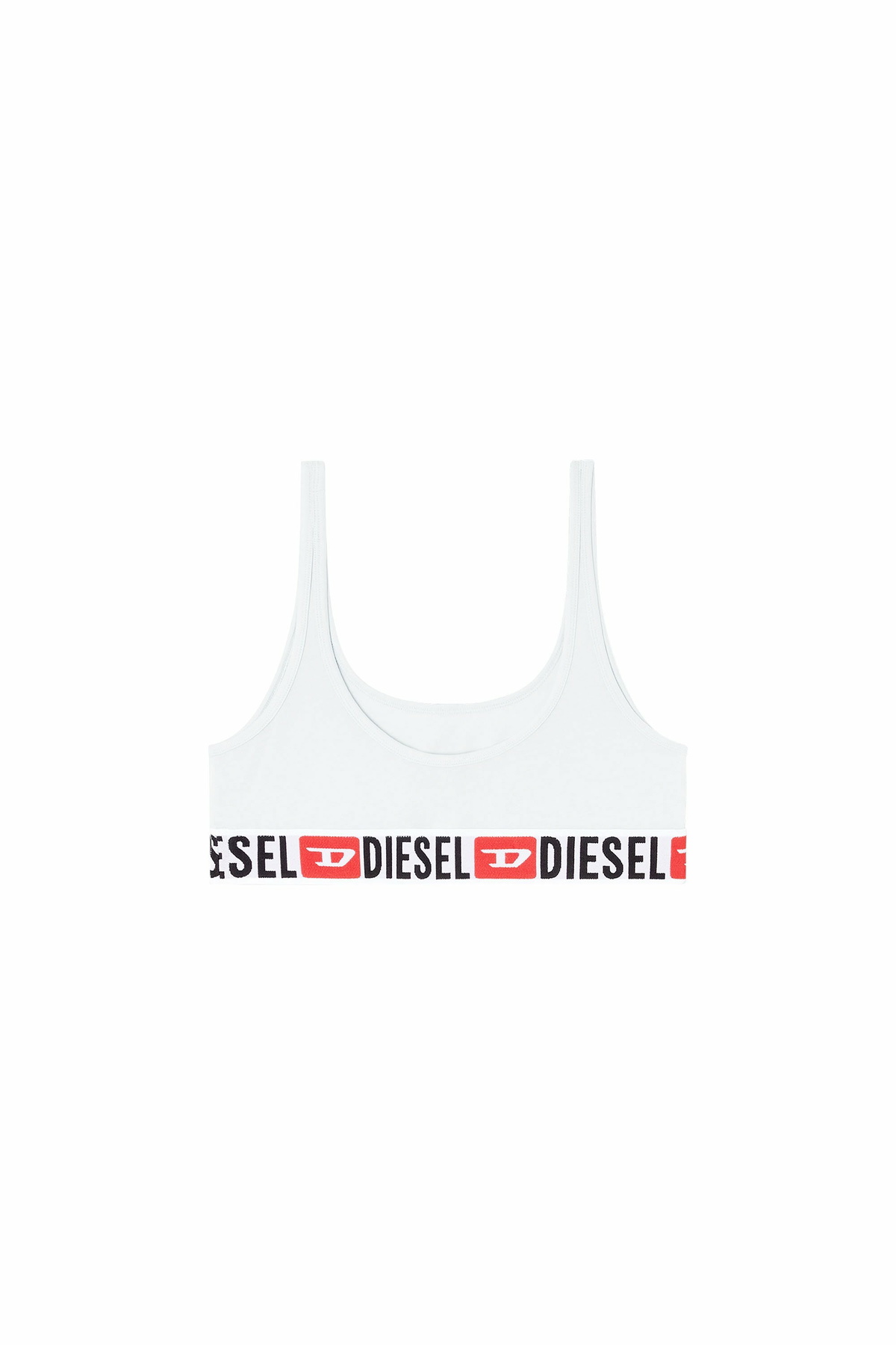 Diesel Bralette with logo band - Bras Womens in Grey Diesel