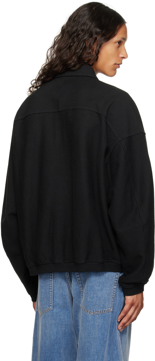 Alexander Wang Black Puffed Logo Oversized Polo Alexander Wang