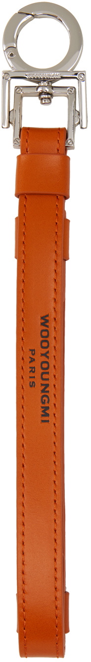 Wooyoungmi Orange Leather Keychain Wooyoungmi