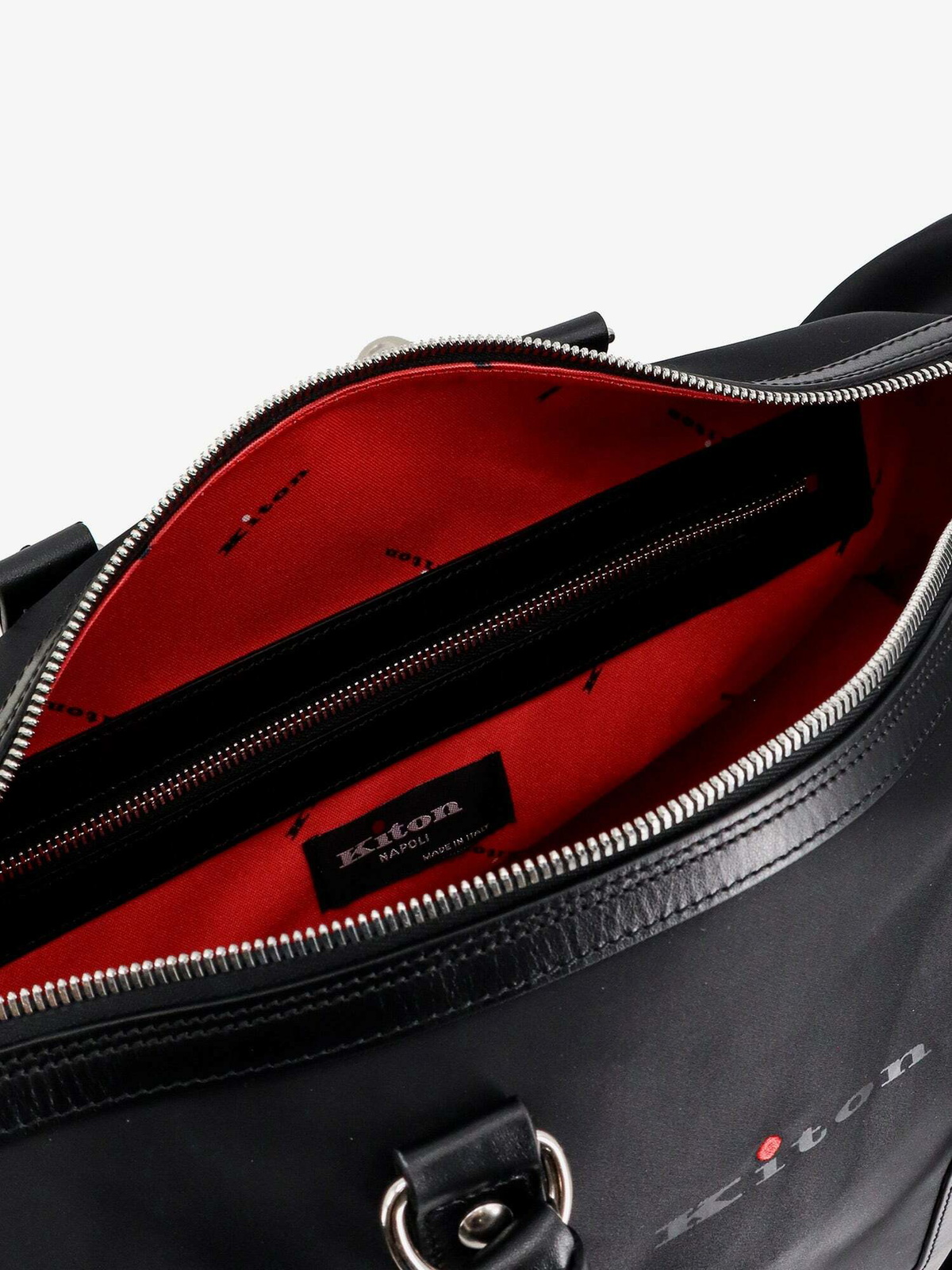 Kiton Ciro Paone Duffle Bag Black Mens Kiton