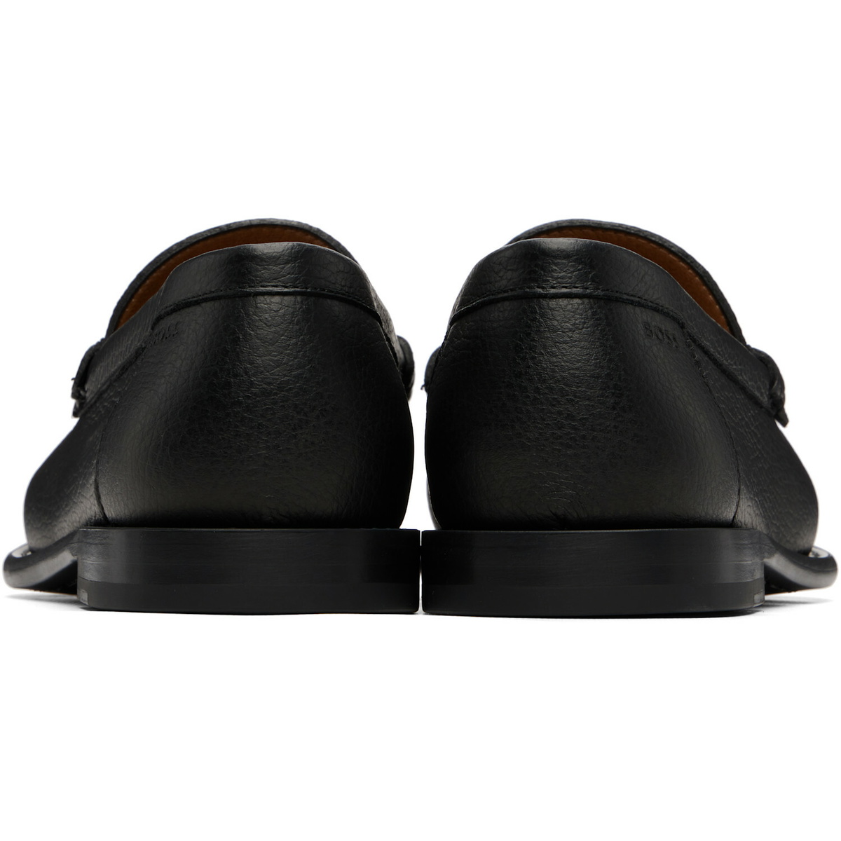 BOSS Black Leather Loafers BOSS