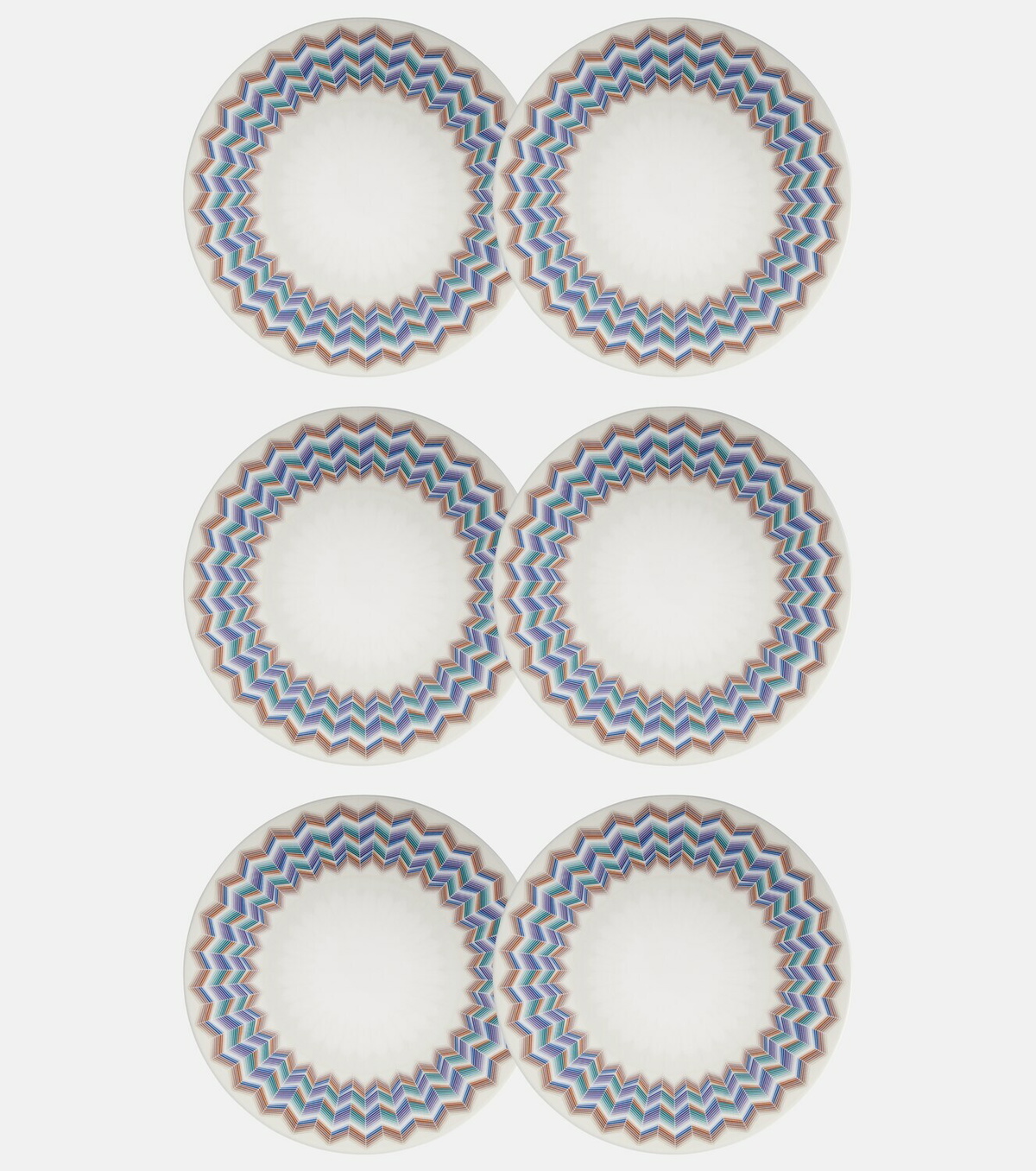 Missoni - Zig Zag Jarris set of 6 dessert plates Missoni