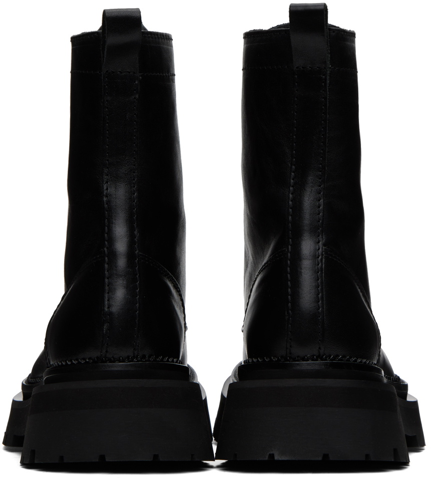 AMI Paris Black Mid Height Boots AMI
