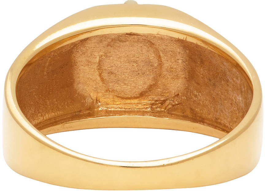 Ernest W. Baker Gold & Black Stone Ring Ernest W. Baker