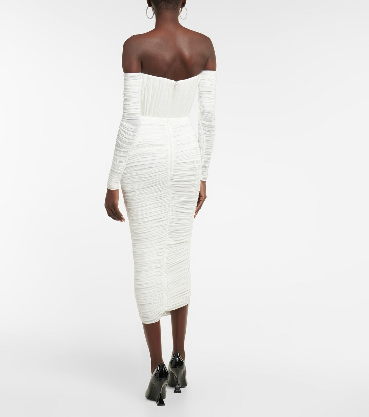 Alex Perry Sterling off-shoulder midi dress Alex Perry