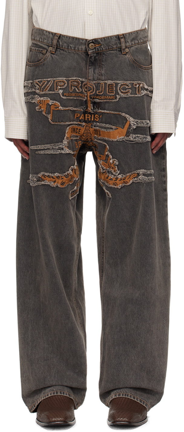 Y/Project Black Paris' Best Patch Jeans Y/Project