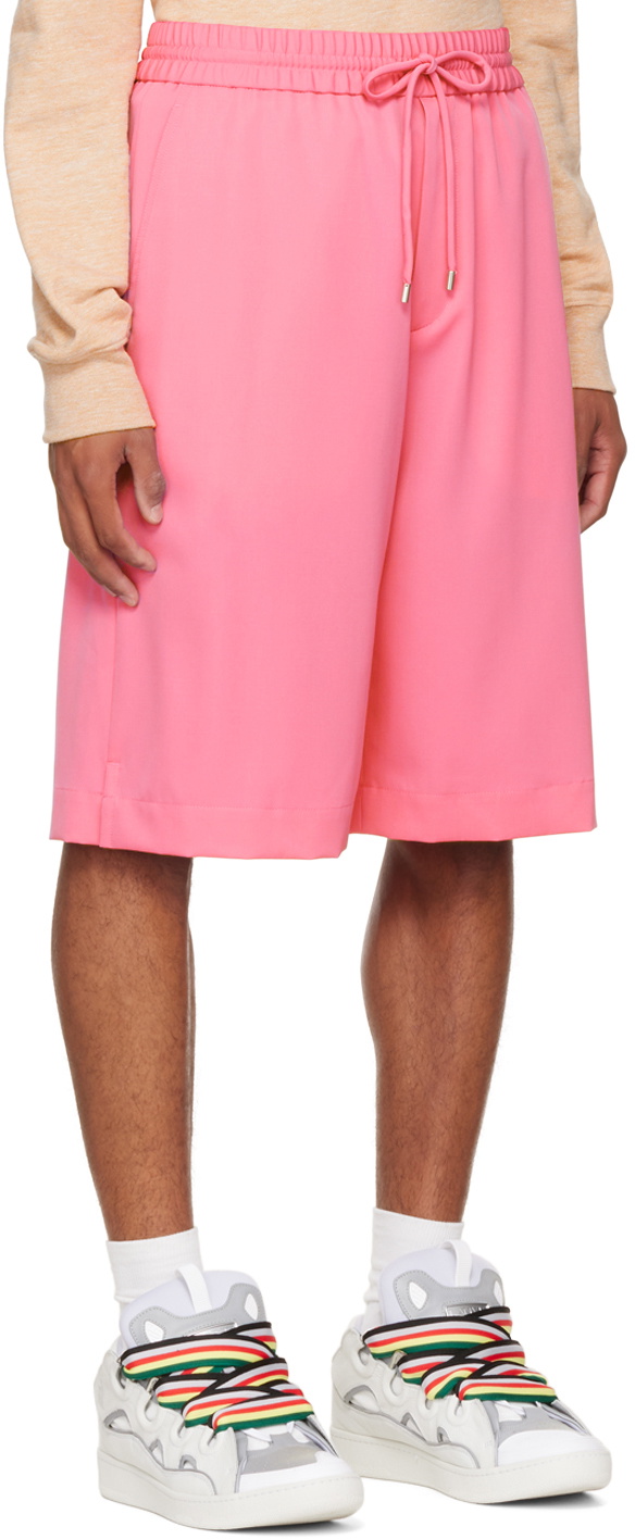 Lanvin Pink Embroidered Shorts Lanvin