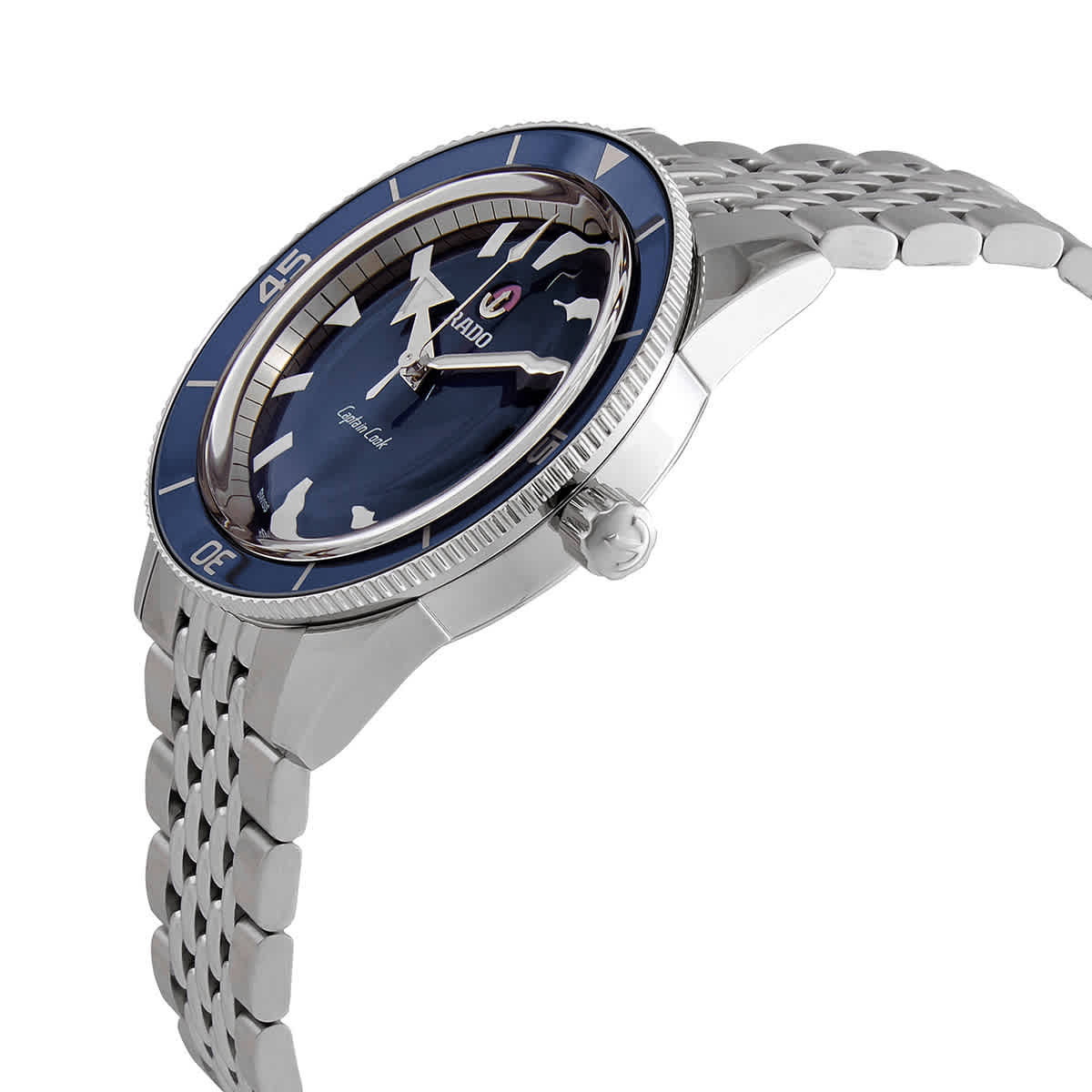 Rado Captain Cook Automatic Blue Dial Mens Watch R32505208 Rado