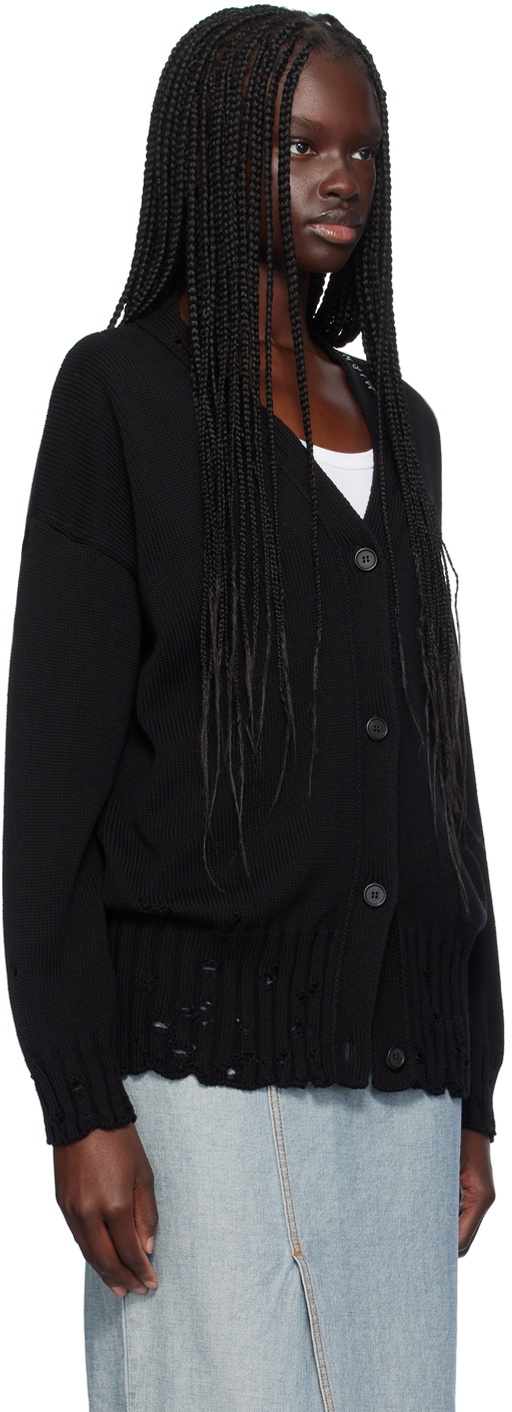 Marni Black Distressed Cardigan Marni