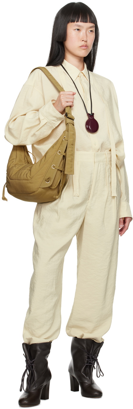 LEMAIRE Yellow Small Soft Game Bag Lemaire