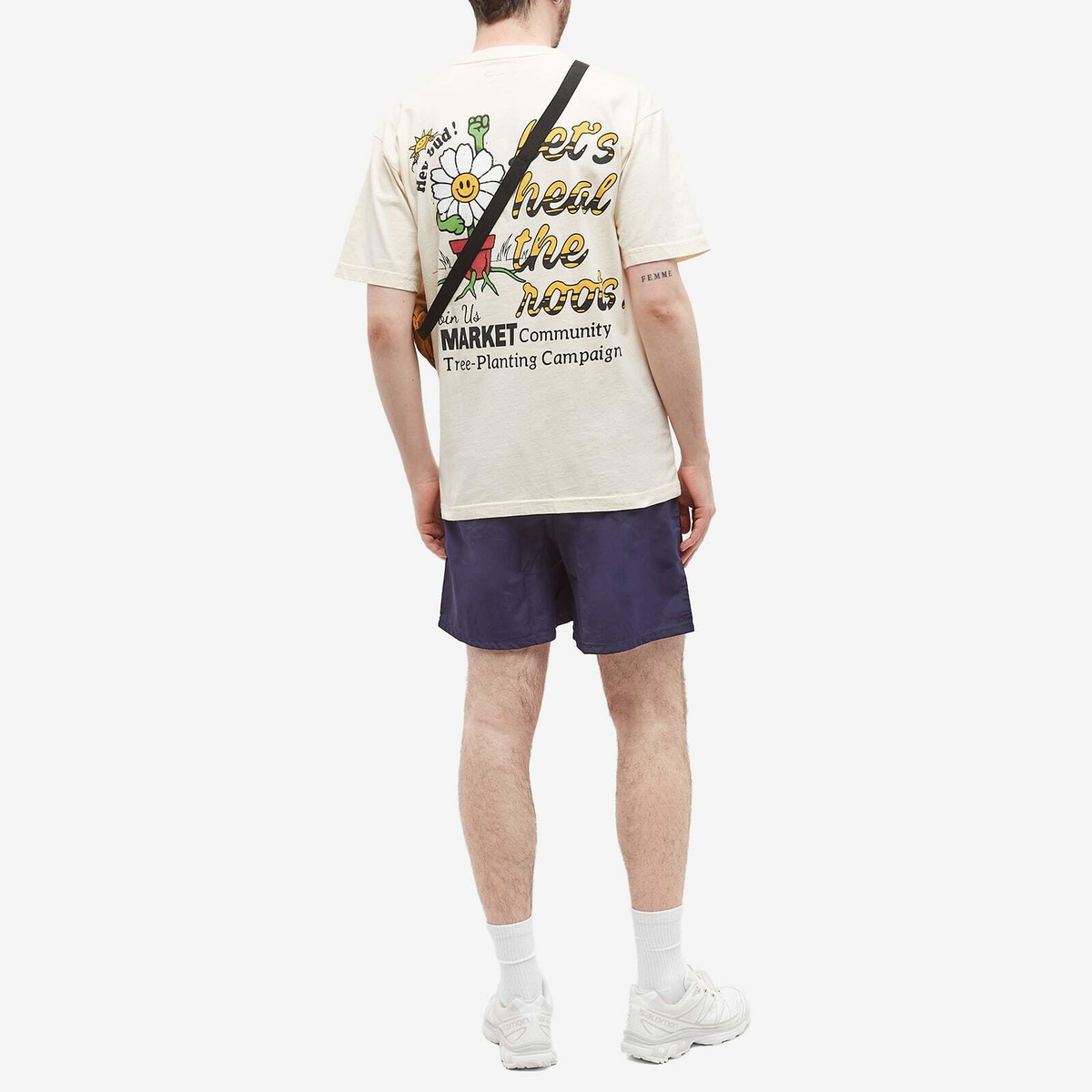 MARKET Men's The Roots T-Shirt in Sand MARKET